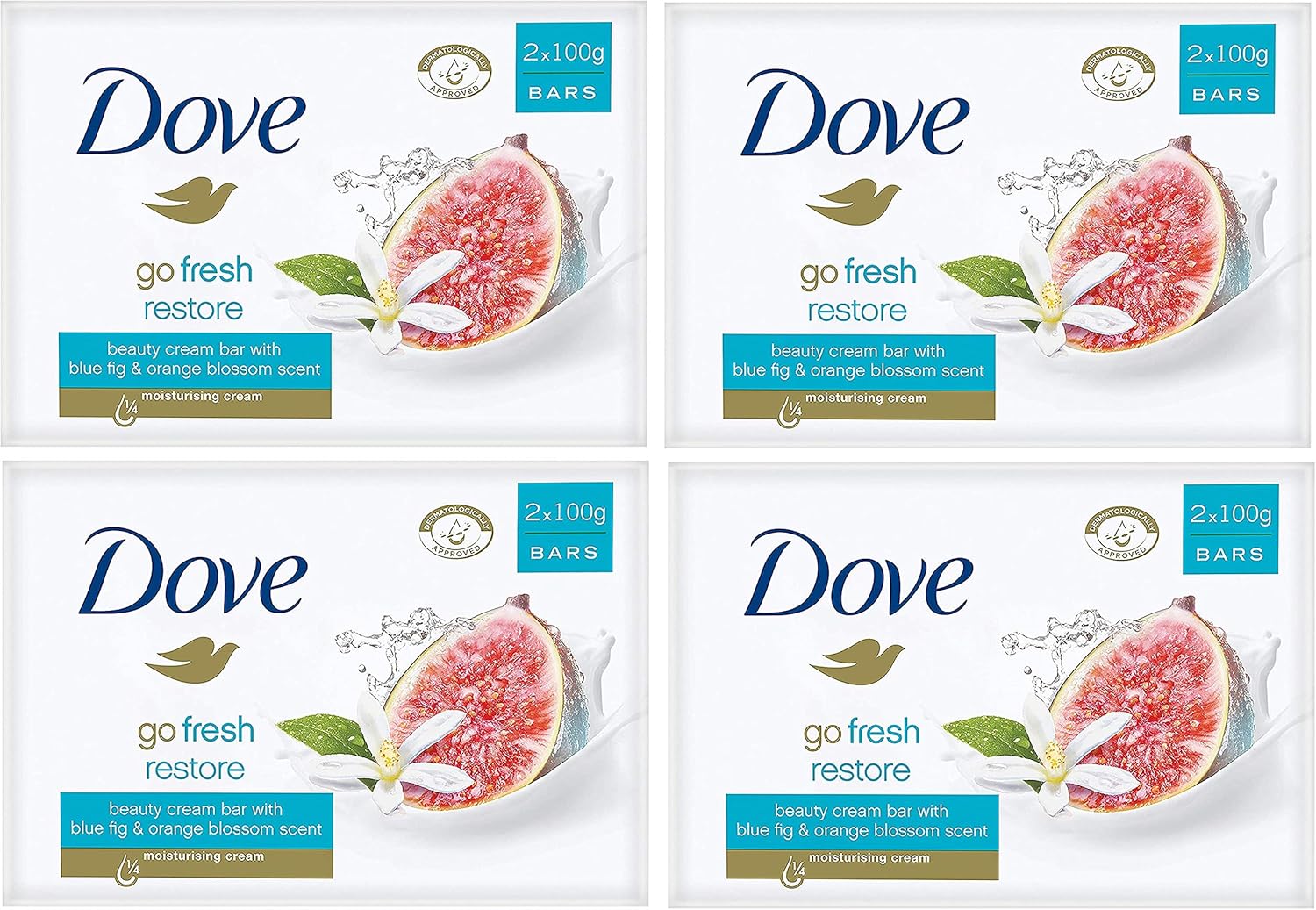 Dove Go Fresh Restore Beauty Cream Soap 8 Bars 2x100gm (4 PACKS ...
