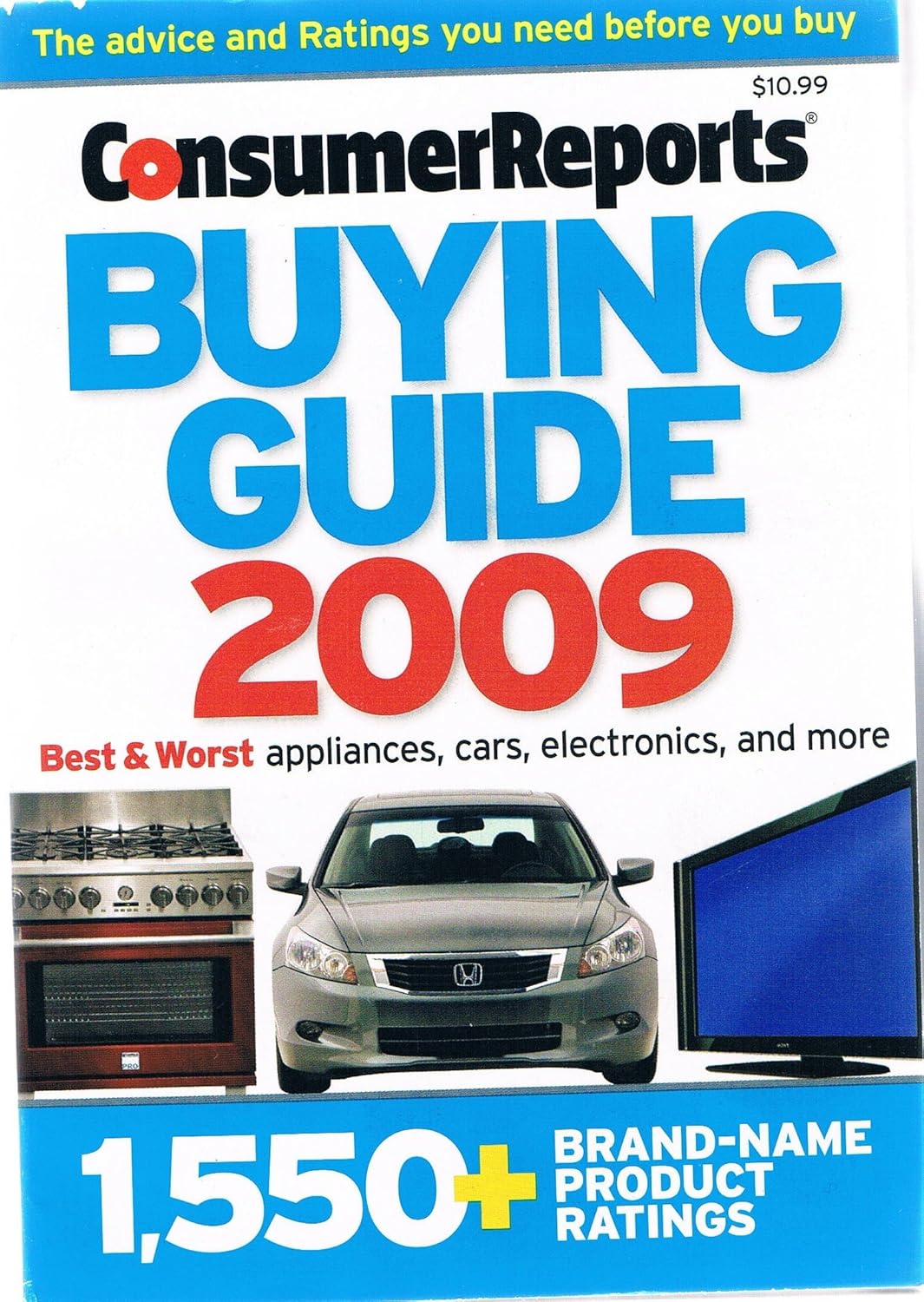 Consumer Reports Buying Guide 2009: 1,550+ Brand-Name Product Ratings ...
