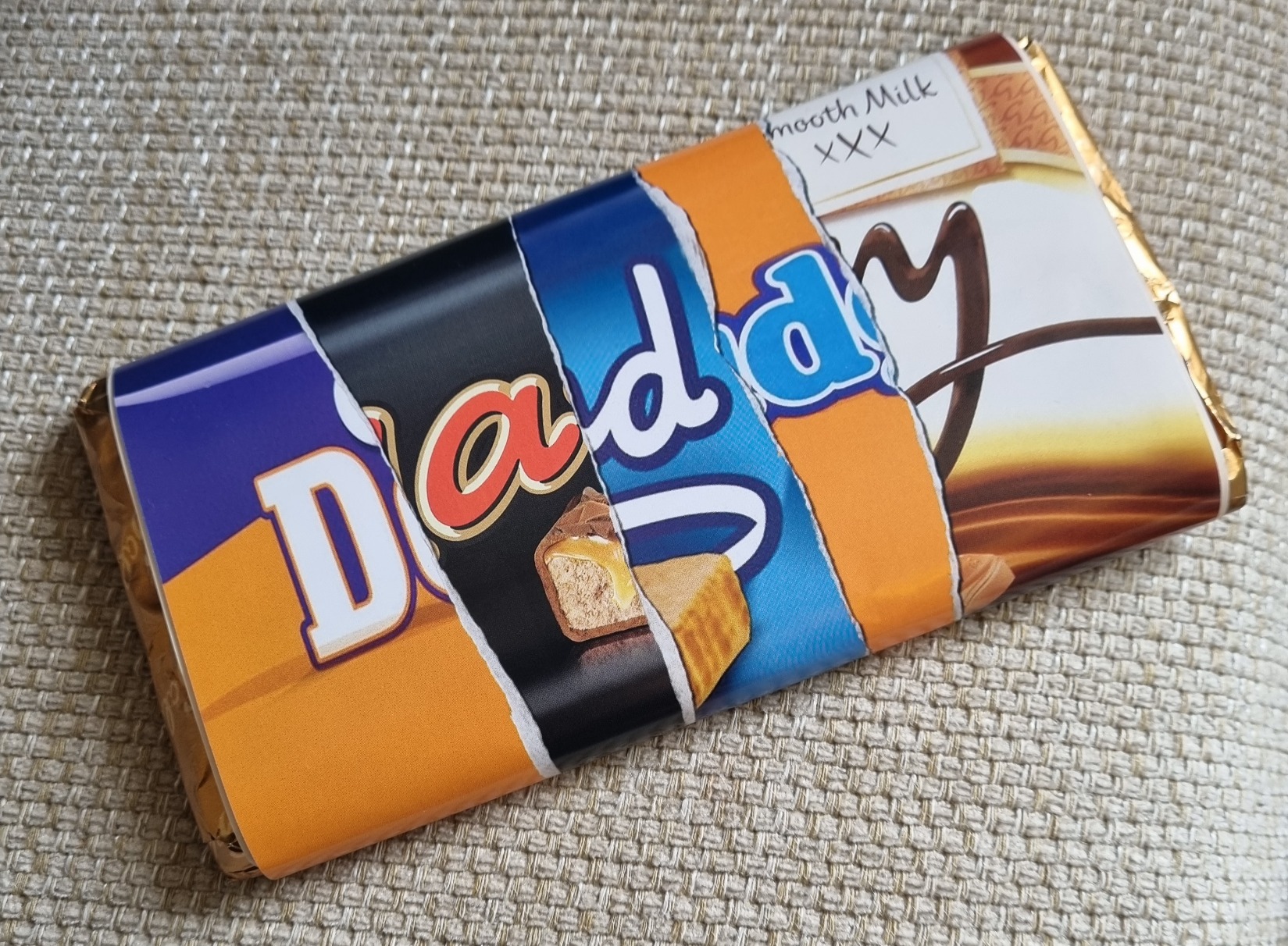 Daddy - Novelty Funny Chocolate Bar Wrappers Insults Father's Day ...