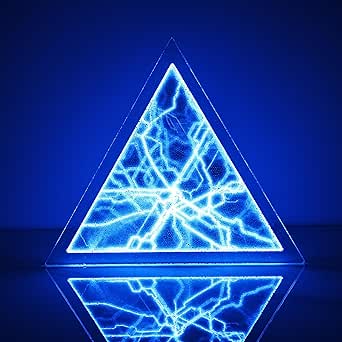 PUXTIW 12 inch Triangular Plasma Disc, Plasma Ball, Plasma Globe ...