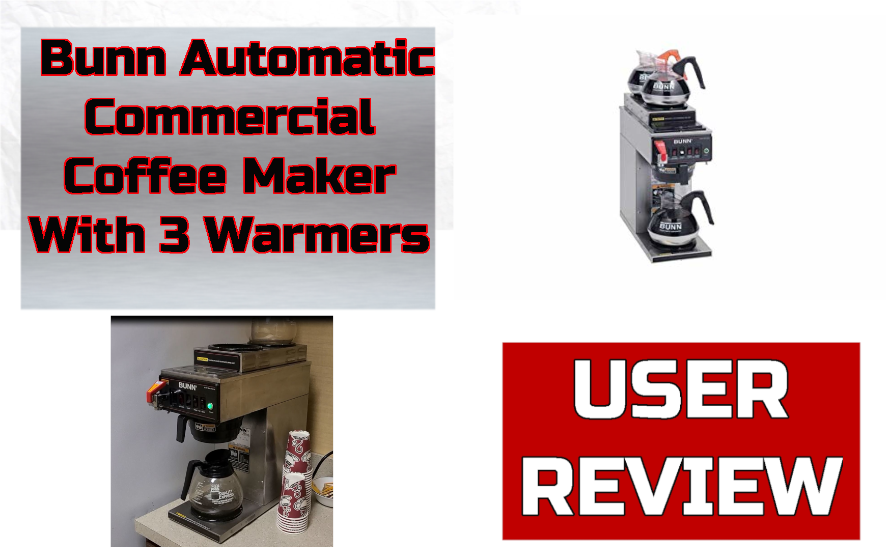 Watch Our Bunn CW Series Commercial Coffee Maker In Action on Amazon Live