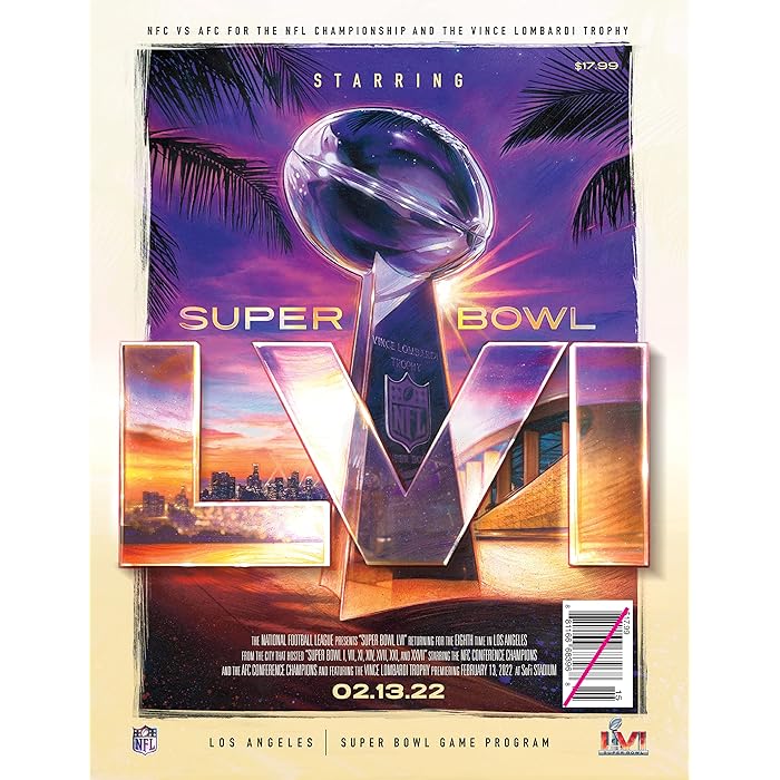 Buy Football Super Bowl 56 LVI 2022 - Official National Retail Edition ...