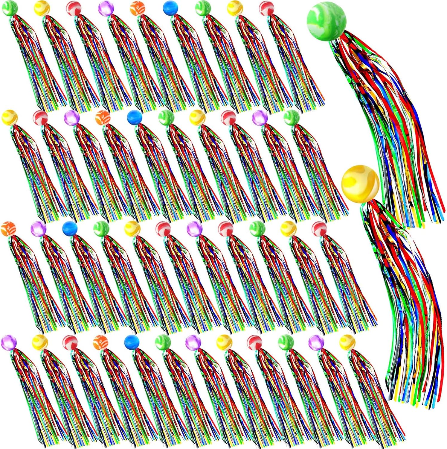 Amazon.com: Aoriher Comet Balls Bouncy Party Favors with Colorful ...