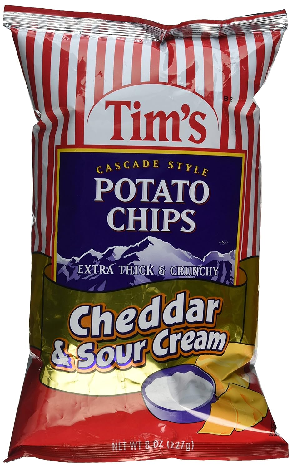 Amazon.com: Tim's Cascade Style Potato Chips, Cheddar & Sour Cream, 8 Ounce