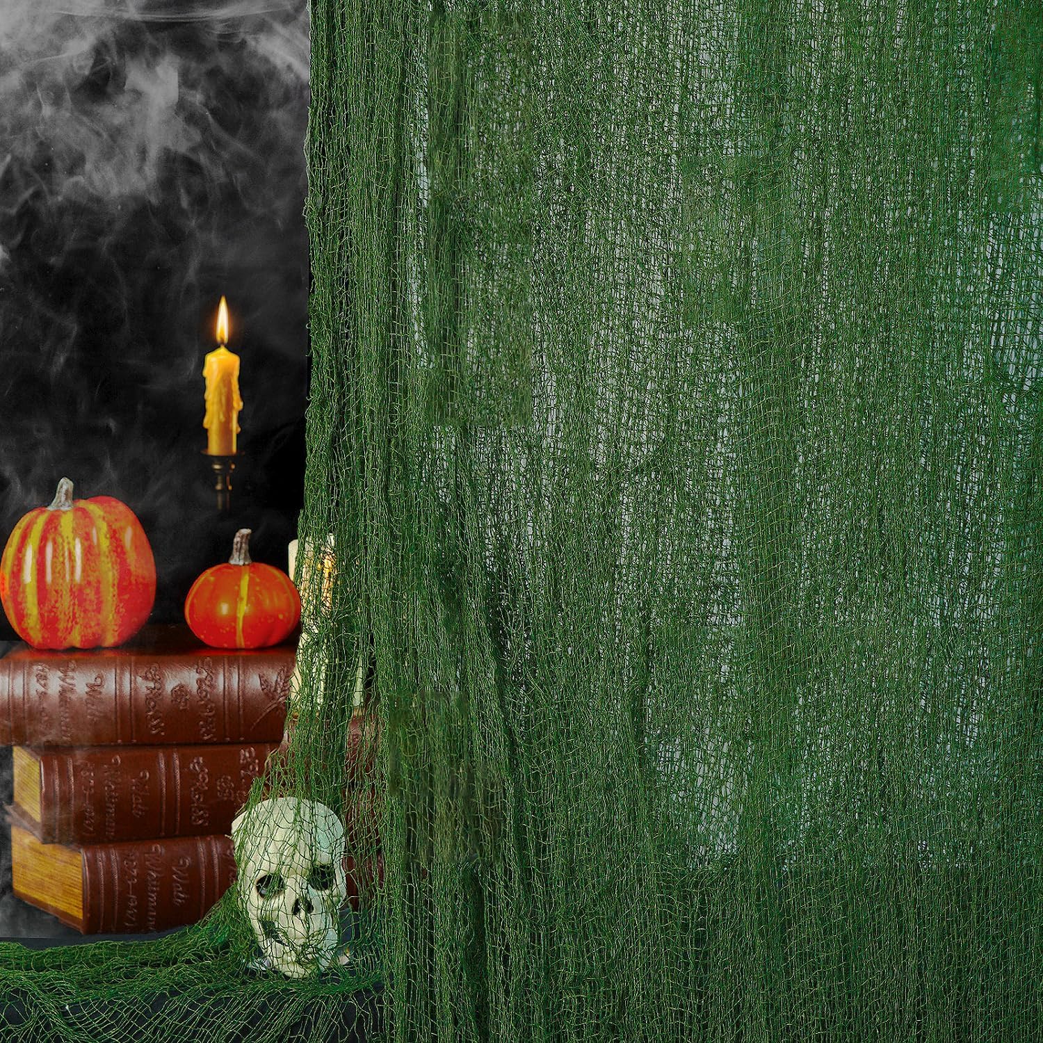 Amazon.com : Large Size Halloween Green Creepy Cloth, 79 X 591 Inch ...