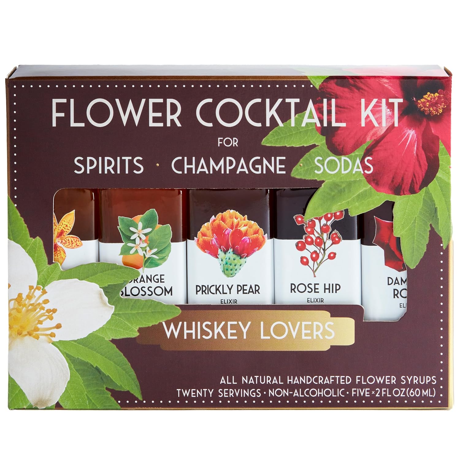Amazon.com: Floral Elixir Co. - All Natural Flower Syrup Cocktail Kit ...