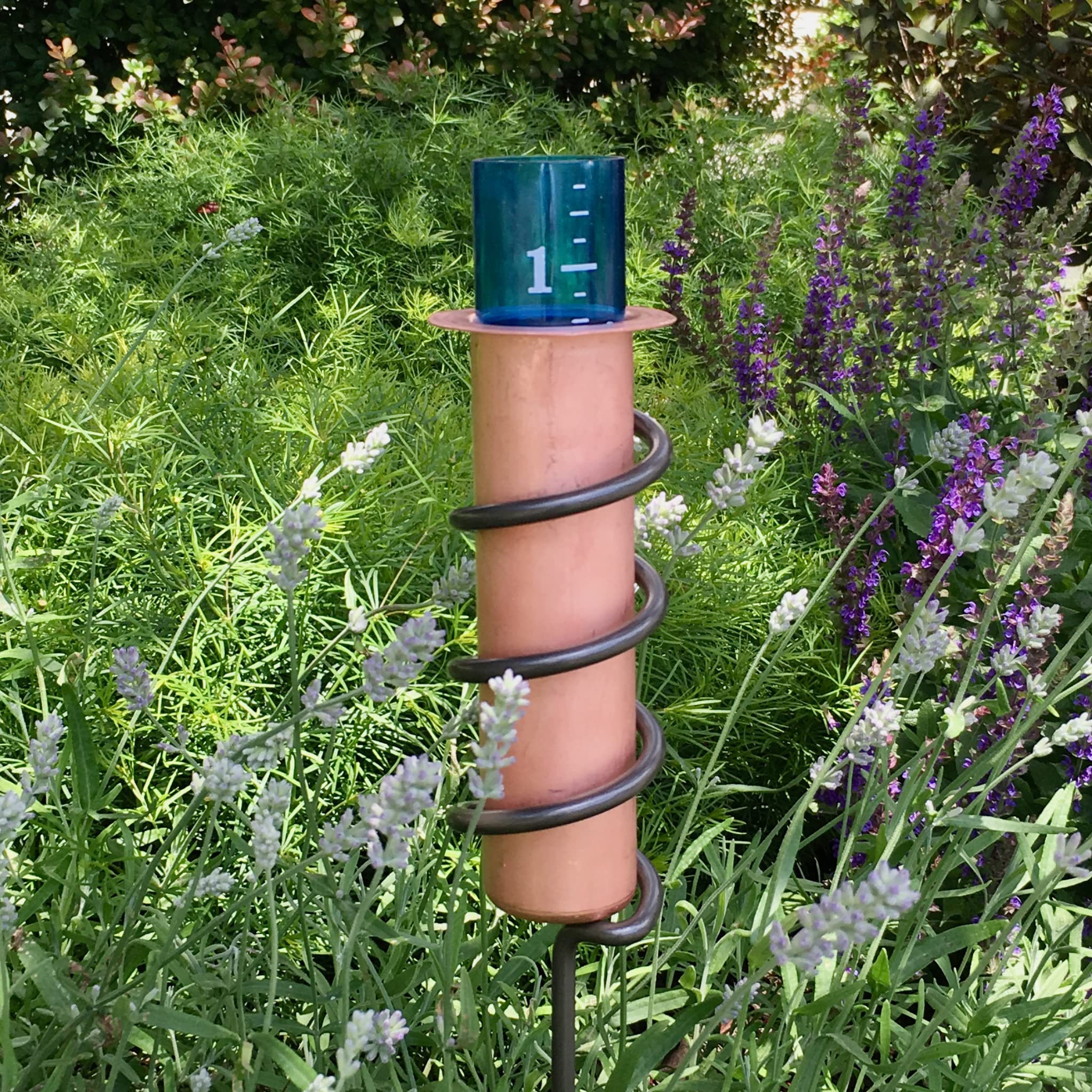 World's Coolest Rain Gauge, Stake, Genuine Copper, Measure, Monitor ...