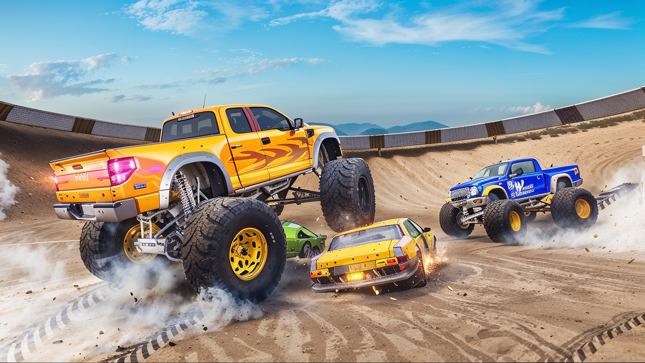 Demolition Derby Car Crash Stunt Game : Extreme Monster Truck ...