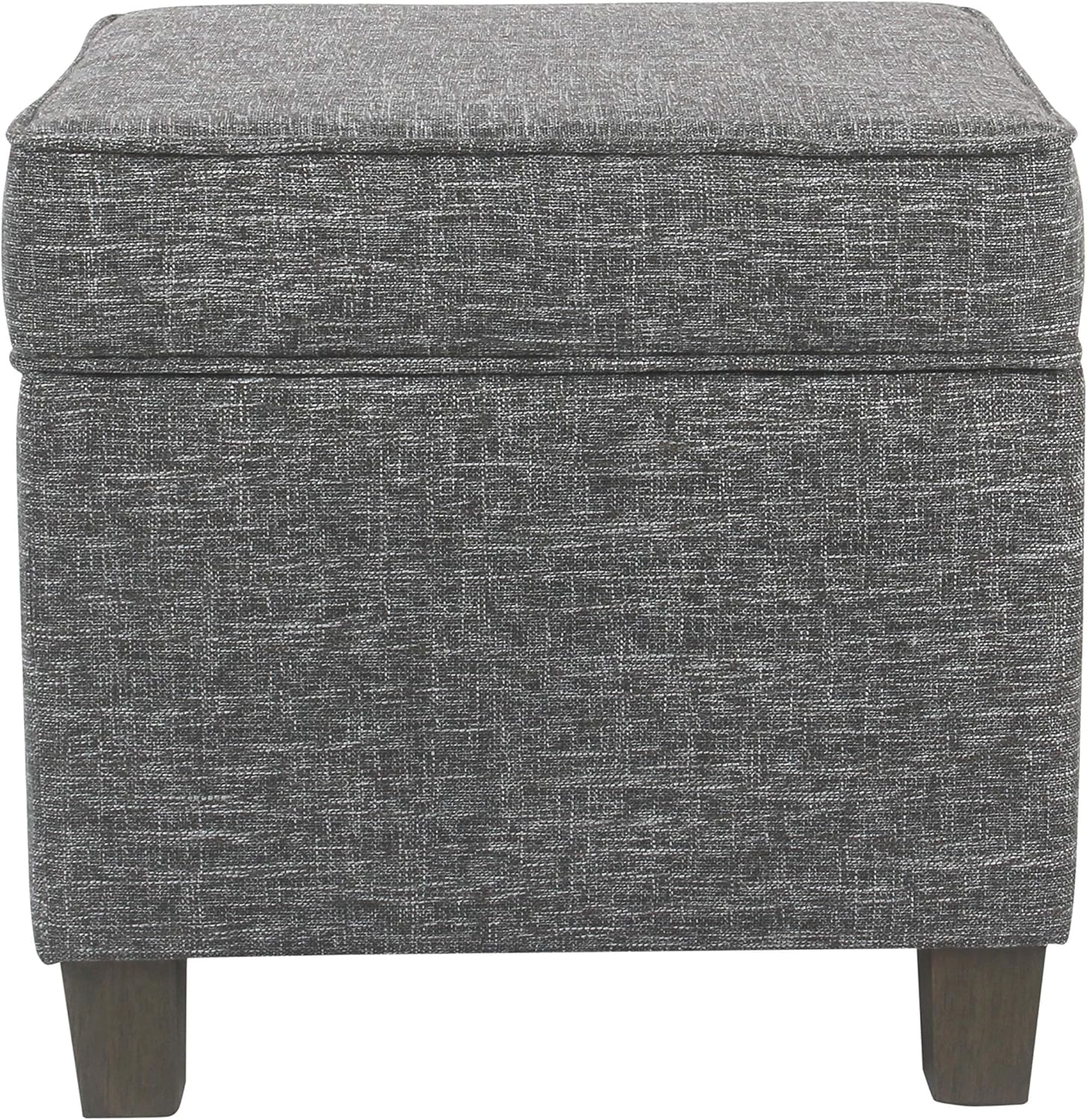 Amazon.com: HomePop Classic Square Storage Ottoman with Lift Off Lid | Ottoman with Storage for ...