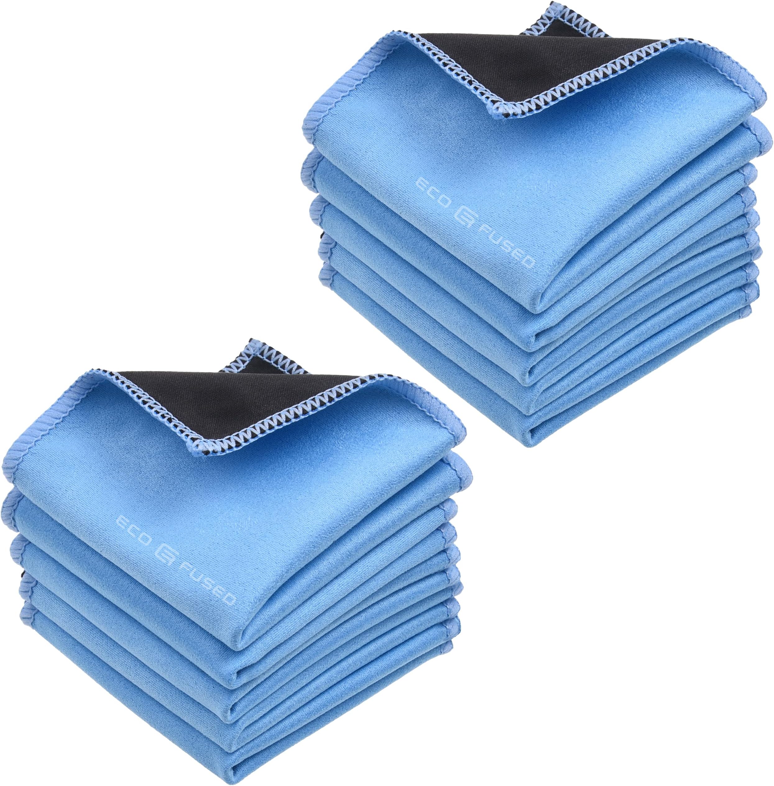 Eco-Fused Microfiber Cleaning Cloths for Use with Cell Phone, Tablets ...