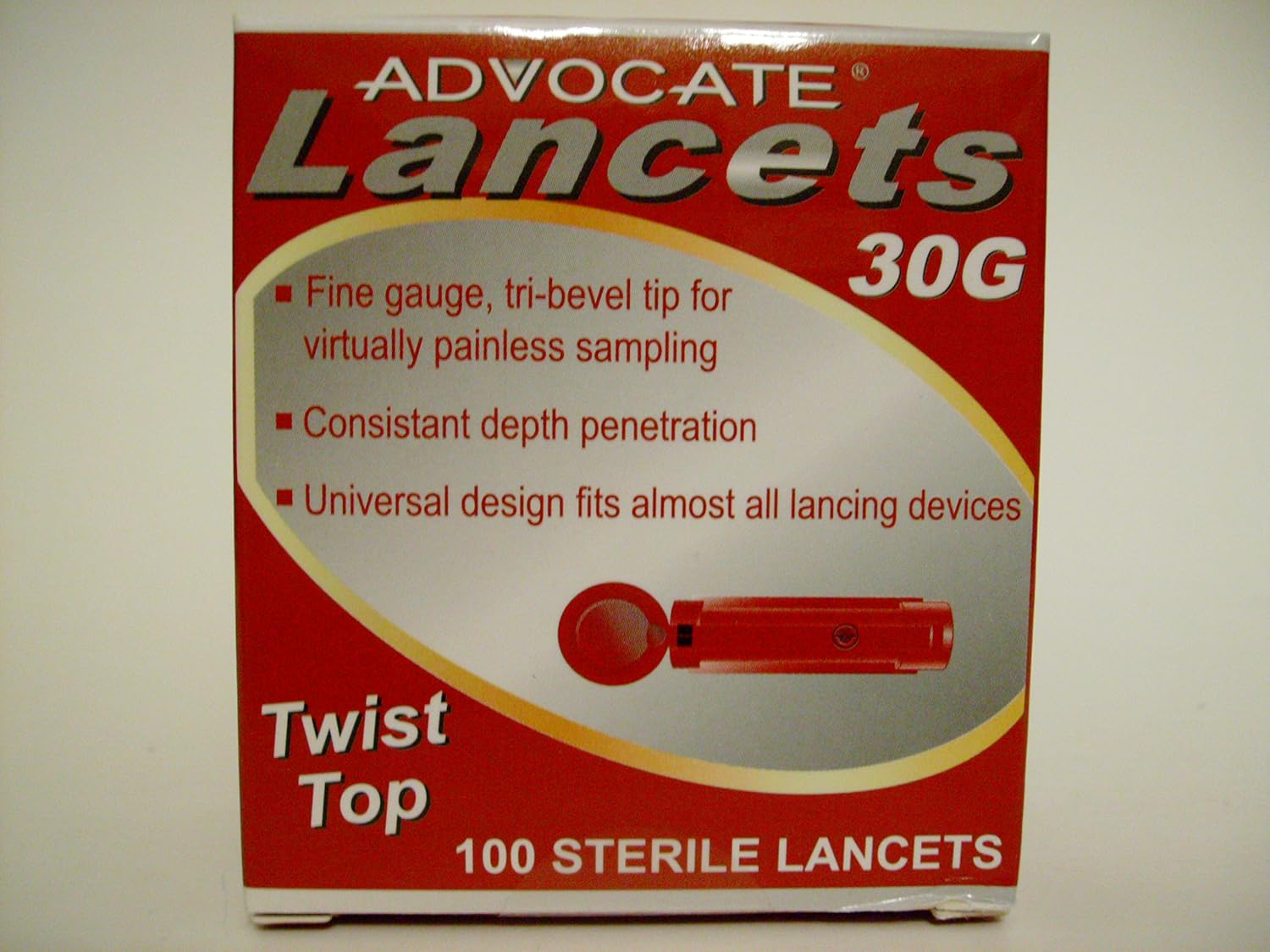 Amazon.com: Advocate Twist Top Lancets - 100 Count : Health & Household