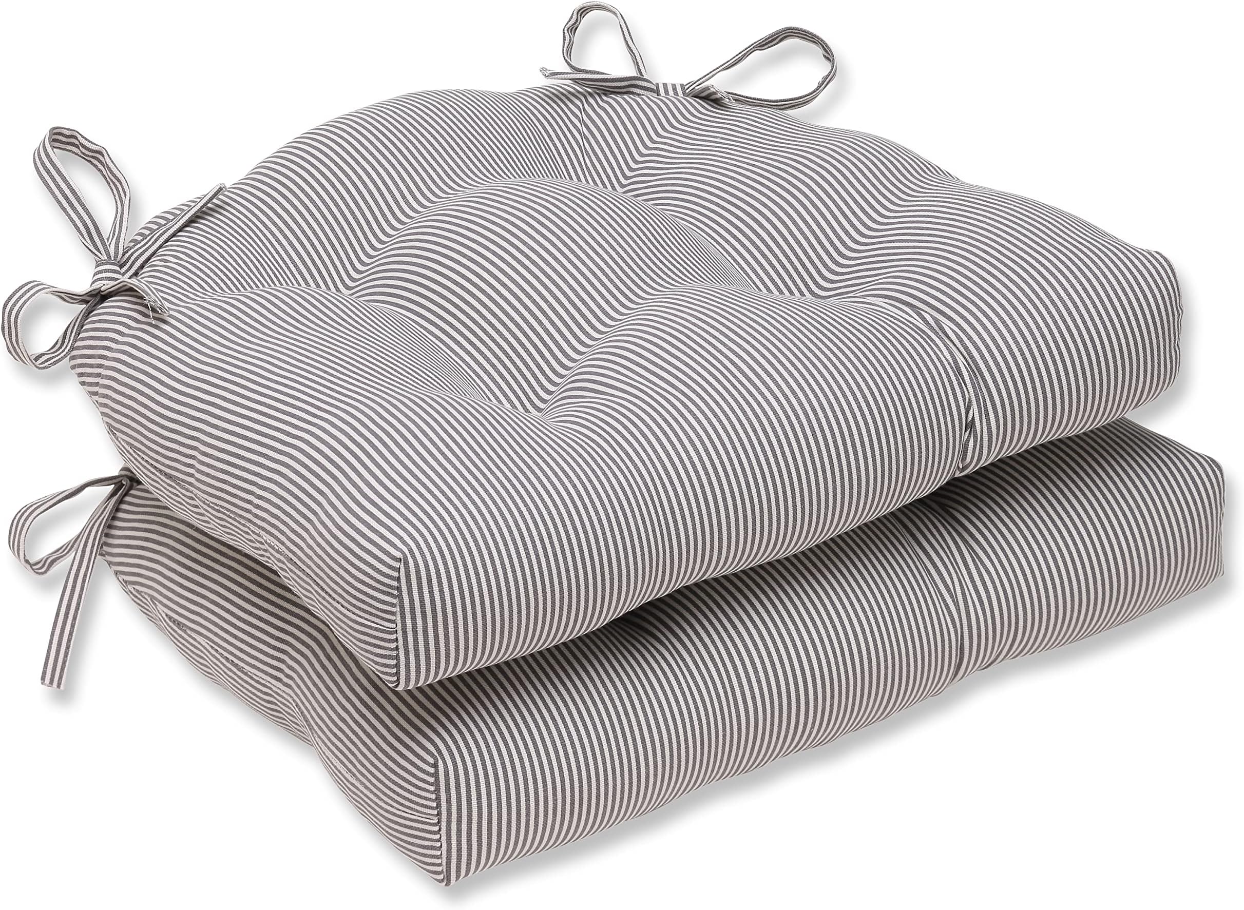 Amazon.com: Piper Classics Market Place Red Ticking Stripe Chair Pad 16 ...