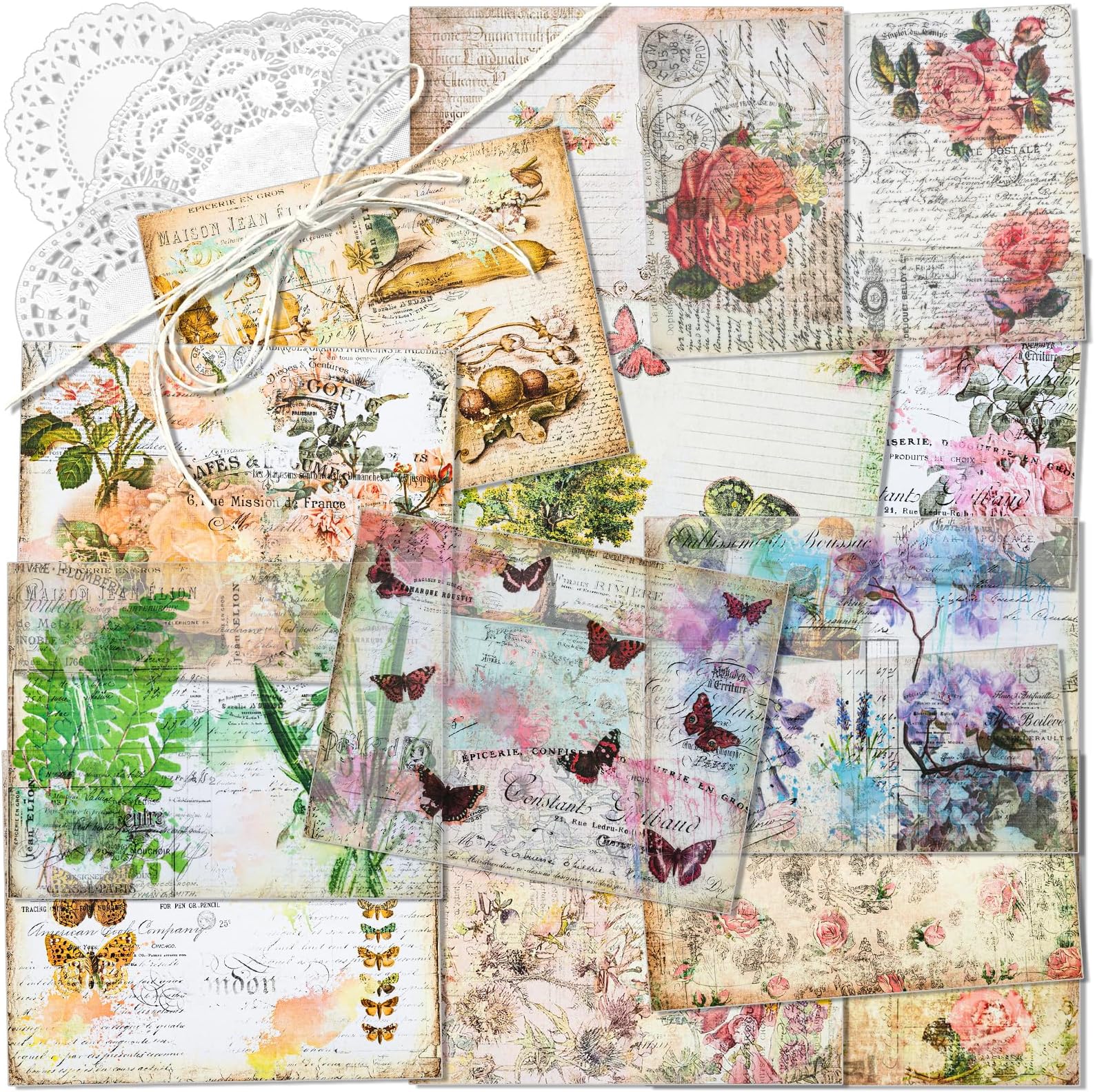 Vintage Pattern Paper Scrapbooking Paper Decorative Paper Decoupage ...