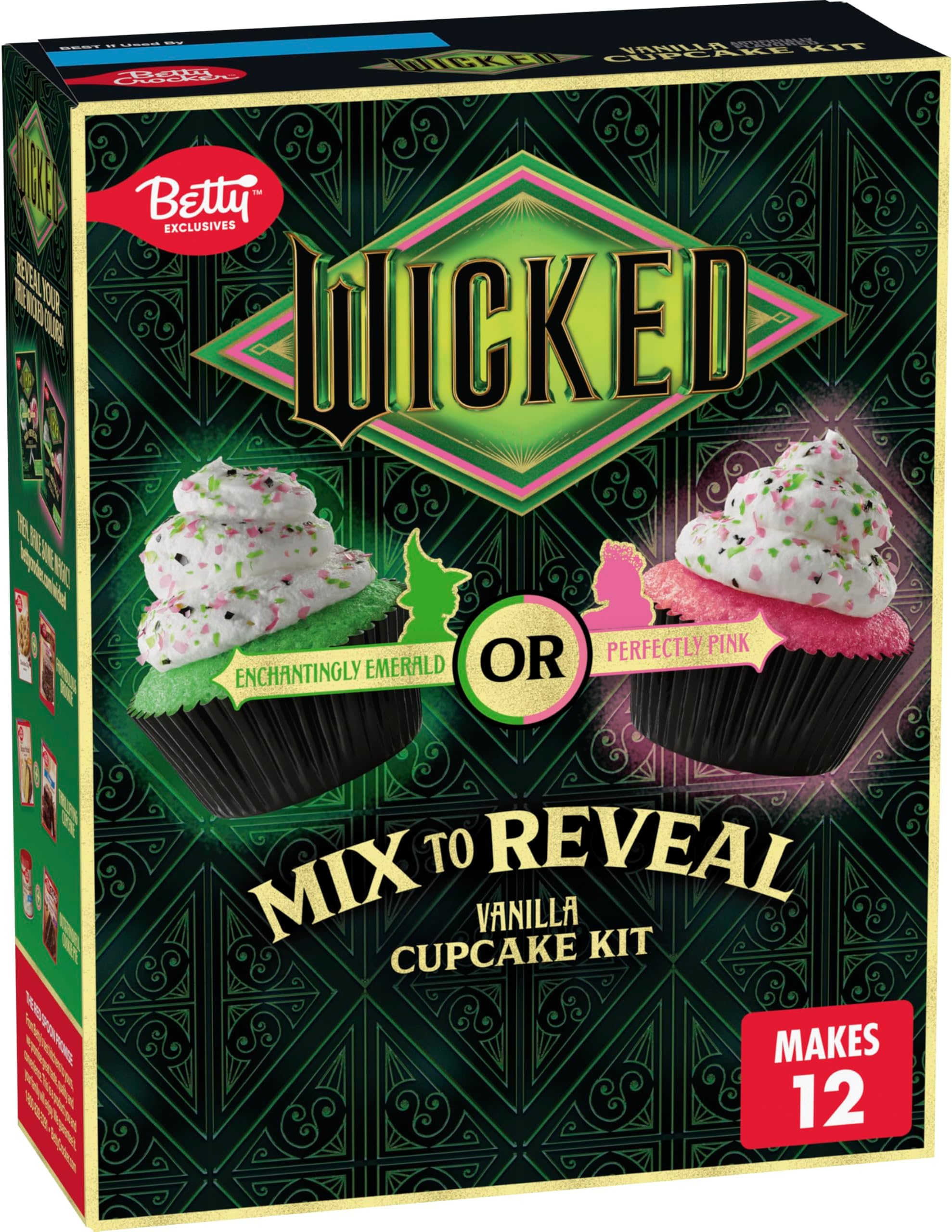 Amazon.com : Betty Crocker Wicked Cupcake Kit, Color Changing Baking ...