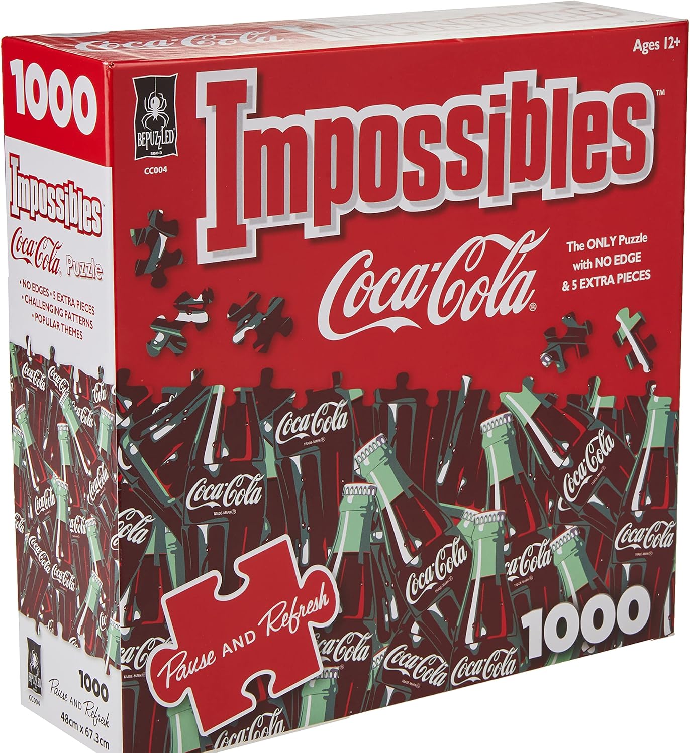 Coca-Cola Impossibles: Pause and Refresh 1000 Pieces Puzzle - No Edge ...