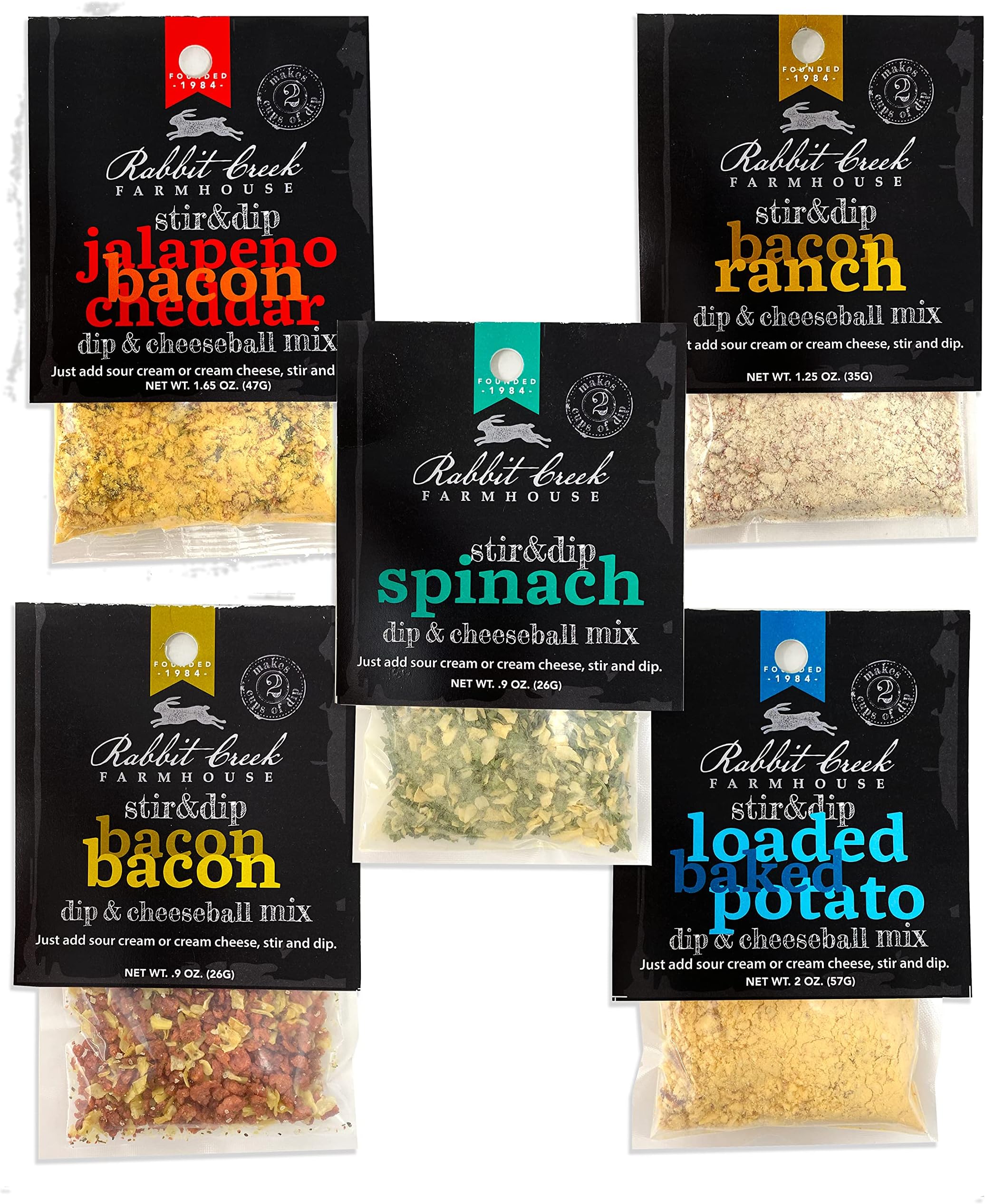 Amazon.com: Rabbit Creek 5 Pack Dip Variety – Just Add Sour Cream ...