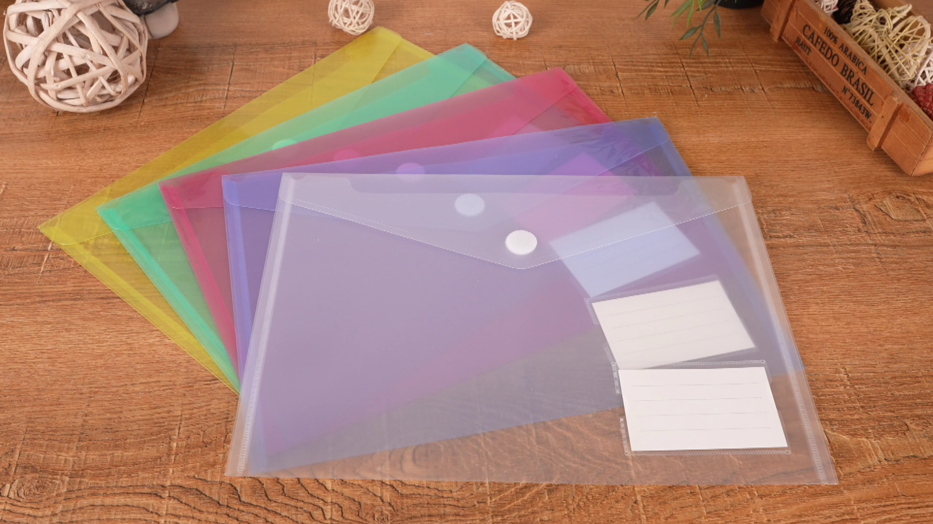 Snapklik.com : 10 Pack File Folders,Plastic Envelope Folder,US Letter ...