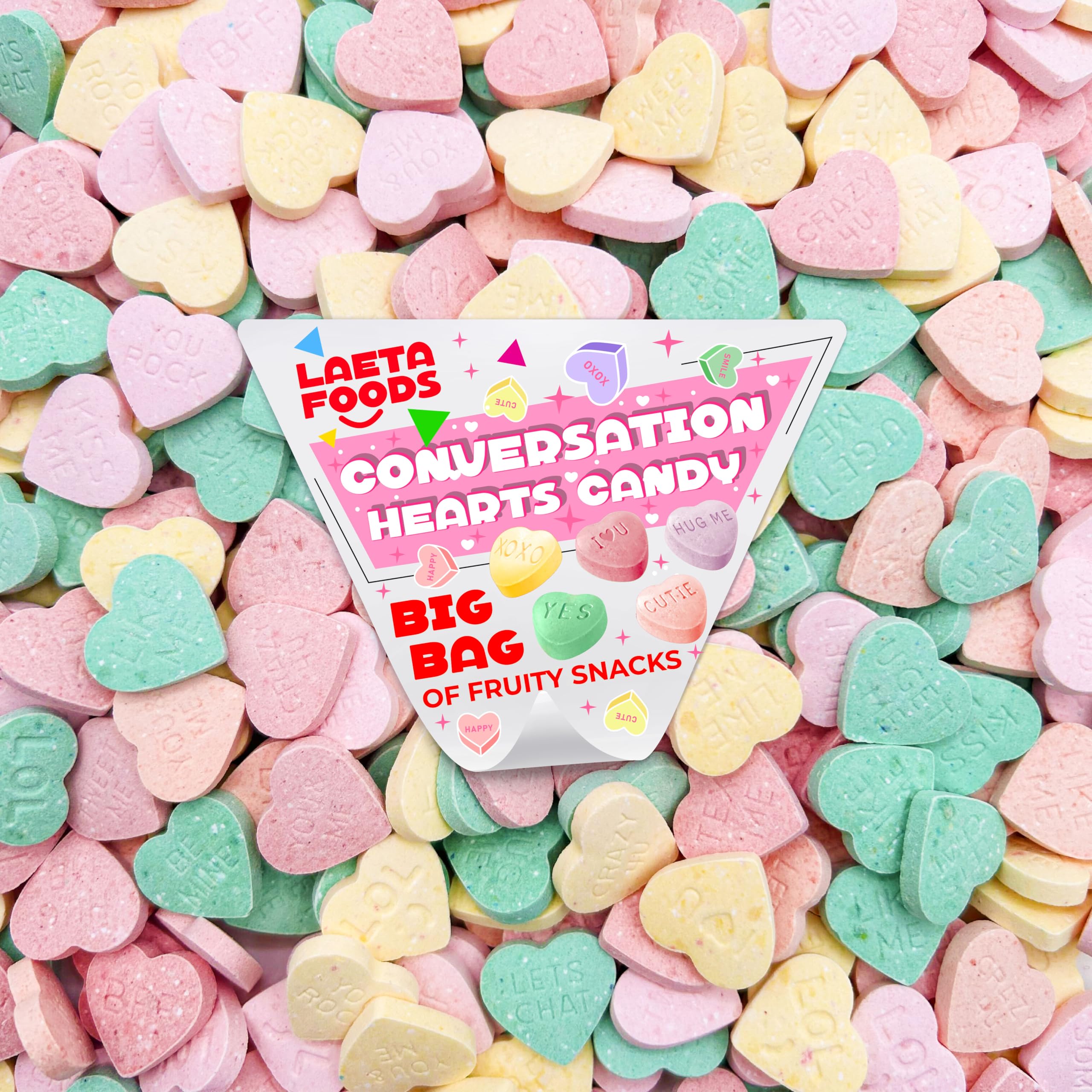 Amazon.com : Valentine's Day Conversation Hearts Hard Candy (1 Pound ...