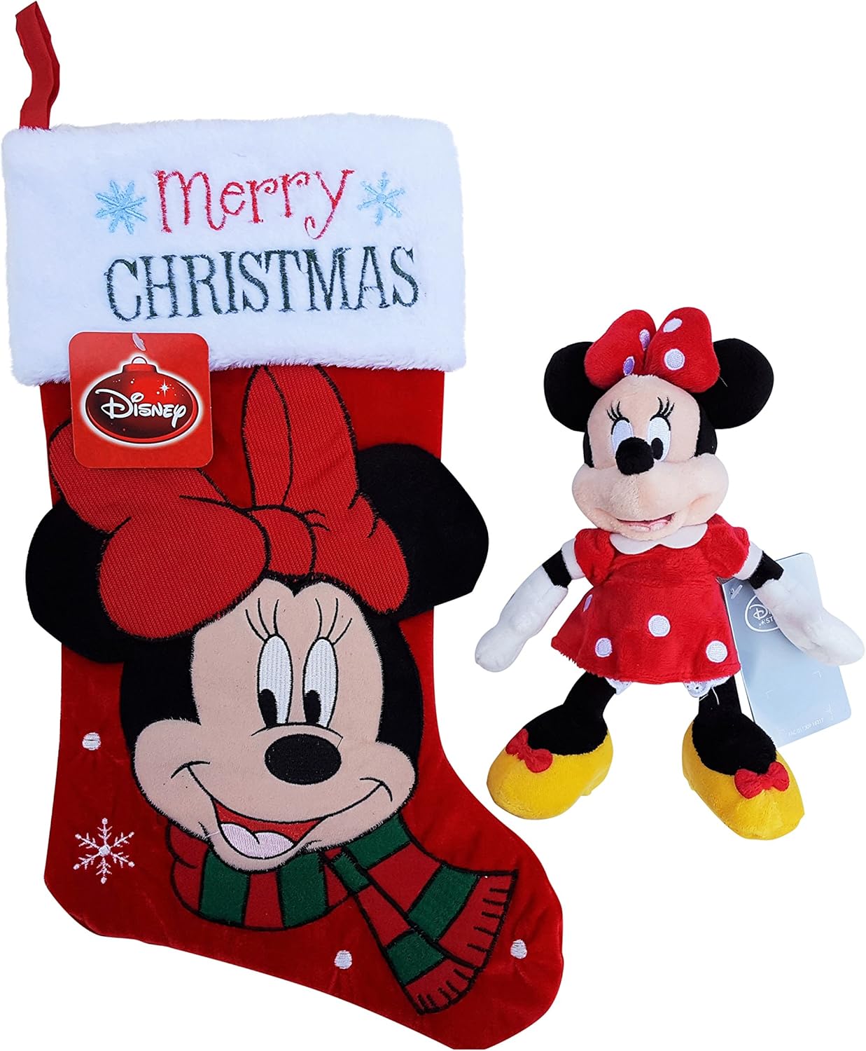 Amazon.com: Disney Minnie Mouse Stocking and Plush Set : Home & Kitchen
