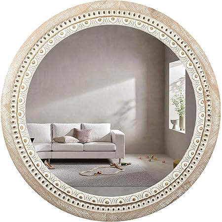 Amazon.com: Reflinto Round Mirror Decorative Wall Mirrors, 30 ...