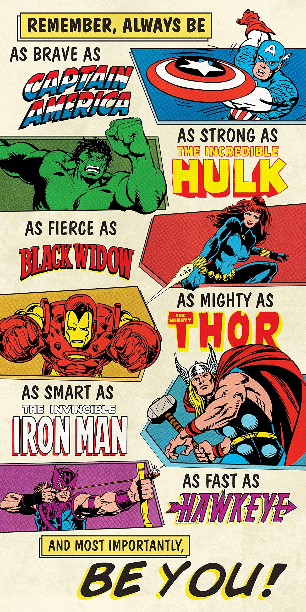 Amazon.com: POP Creations Marvel Avengers Superheroes Canvas Art ...