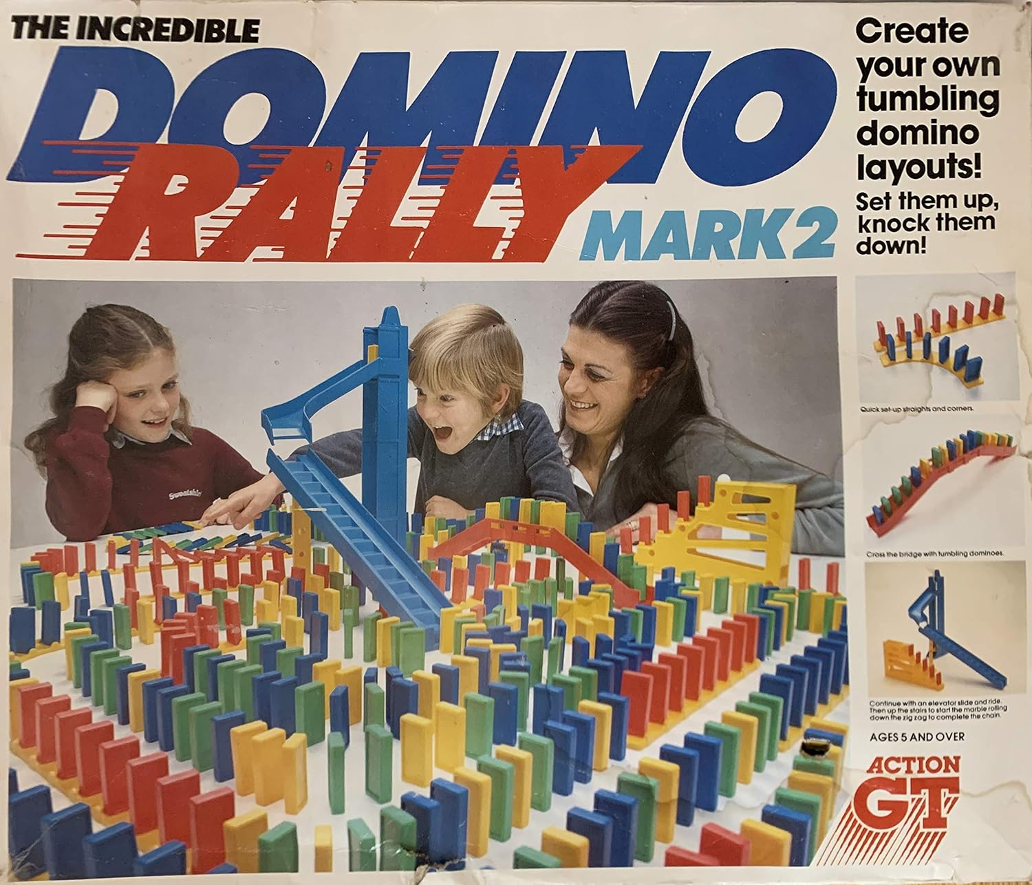 THE INCREDIBLE DOMINO RALLY MARK 2. VINTAGE 1980's GAME. ACTION GT ...