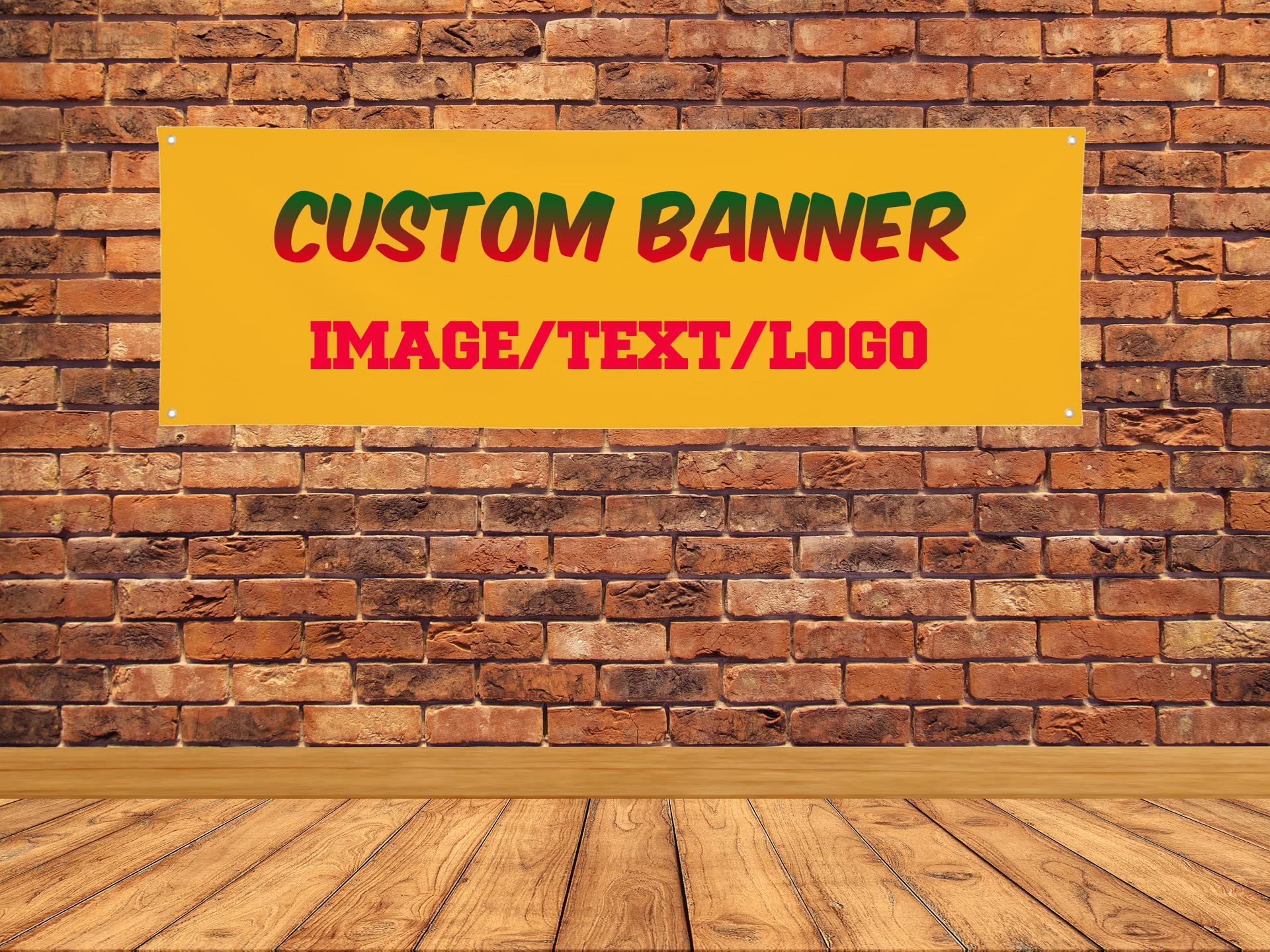 Amazon.com: Custom Banners And Signs Customize With Photo Logo Text ...