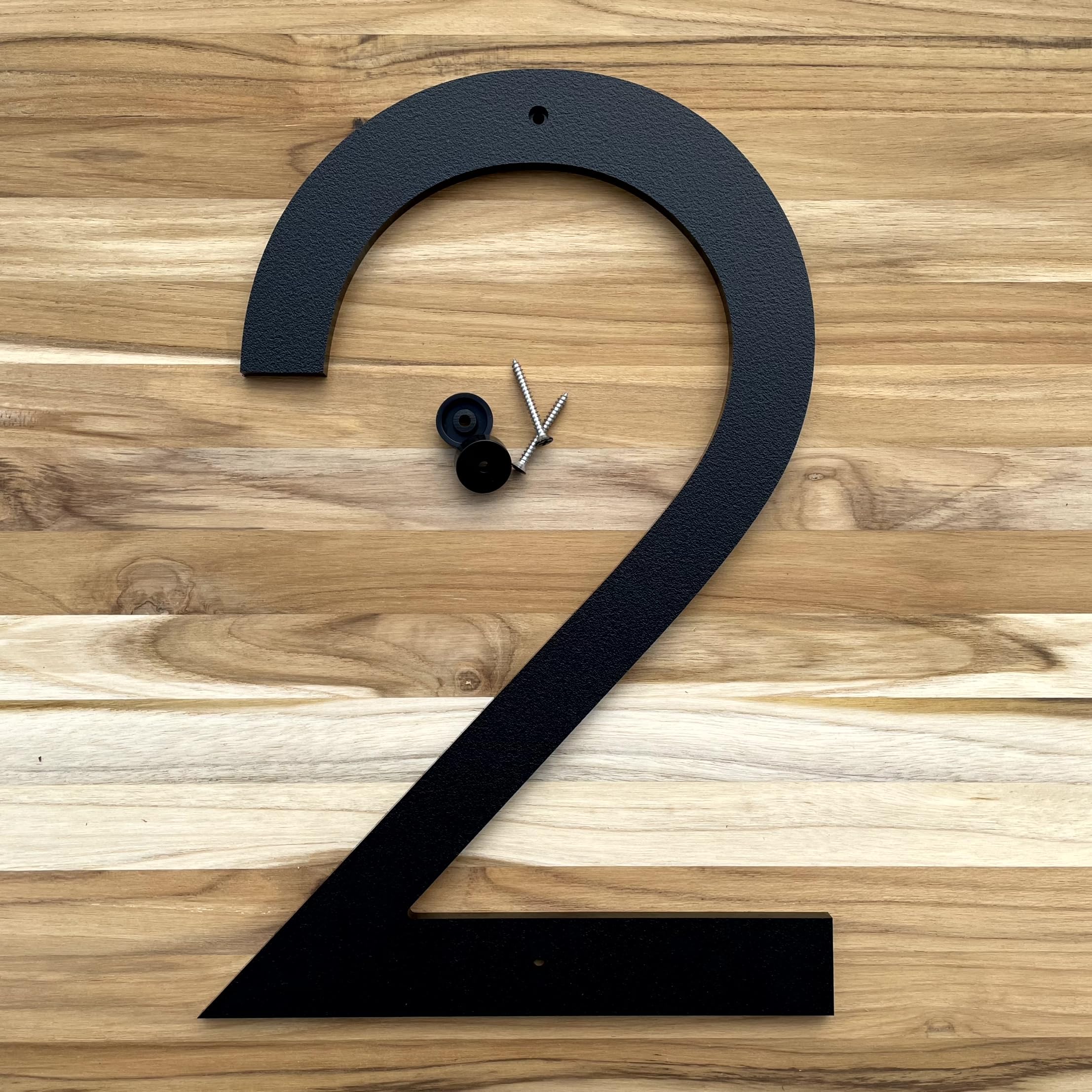 Amazon.com: 12 inch Large Modern House Numbers, black plastic with ...