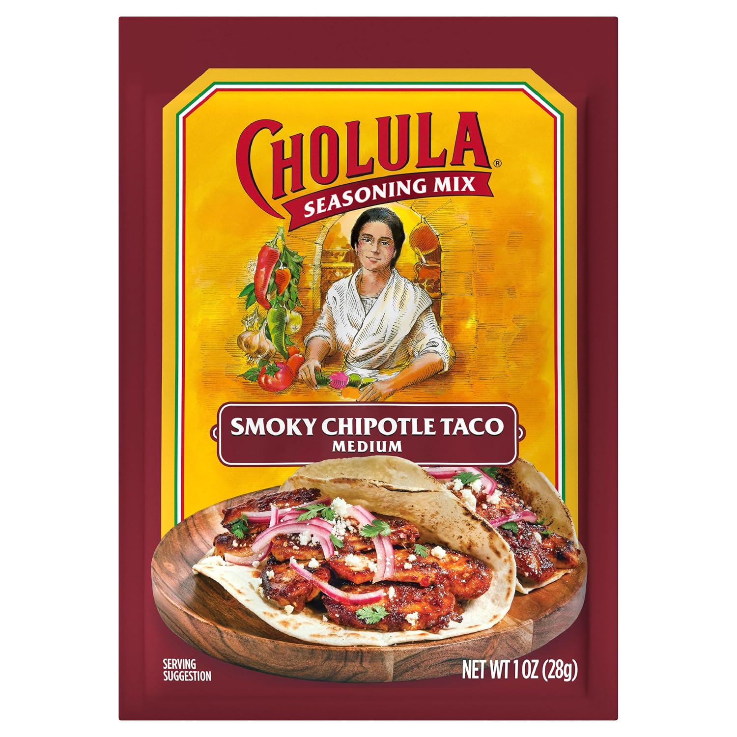 Amazon.com : Cholula Smoky Chipotle Taco Seasoning Mix, 1 oz ...