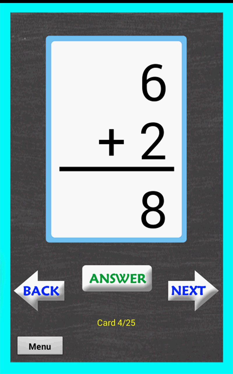 Math Addition Flash Cards - App on Amazon Appstore