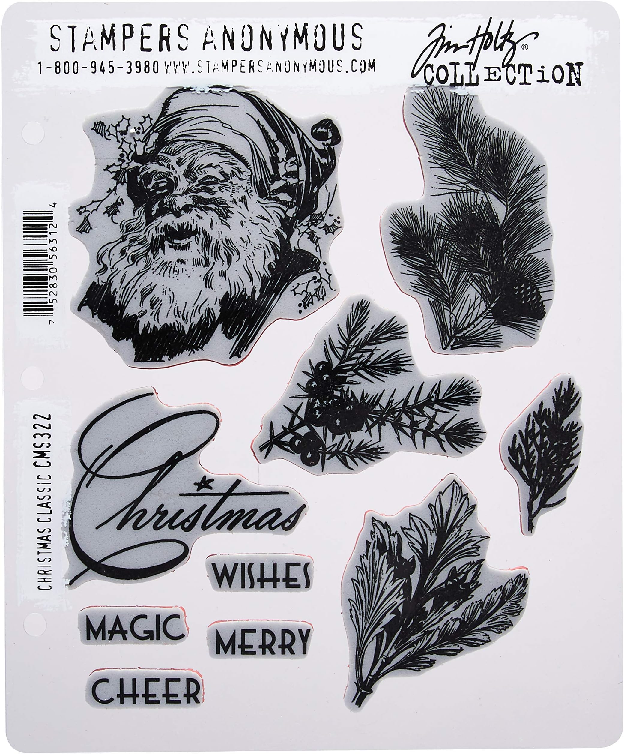 Amazon.com: Stampers Anonymous - Tim Holtz - Winter Woodlands - CMS476 ...