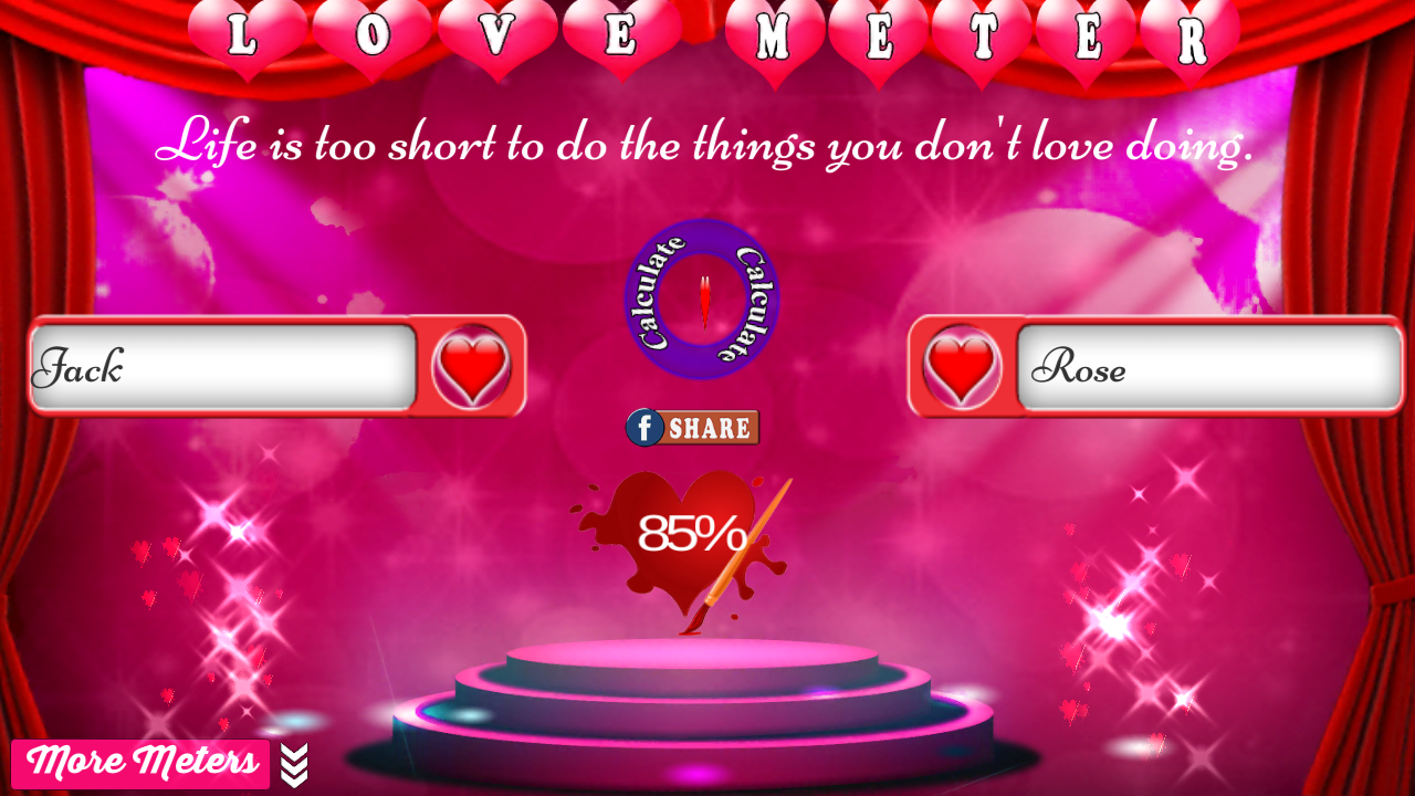 Crazy Love Meter-Love / Marriage / Friendship / Crush Calculator - App ...