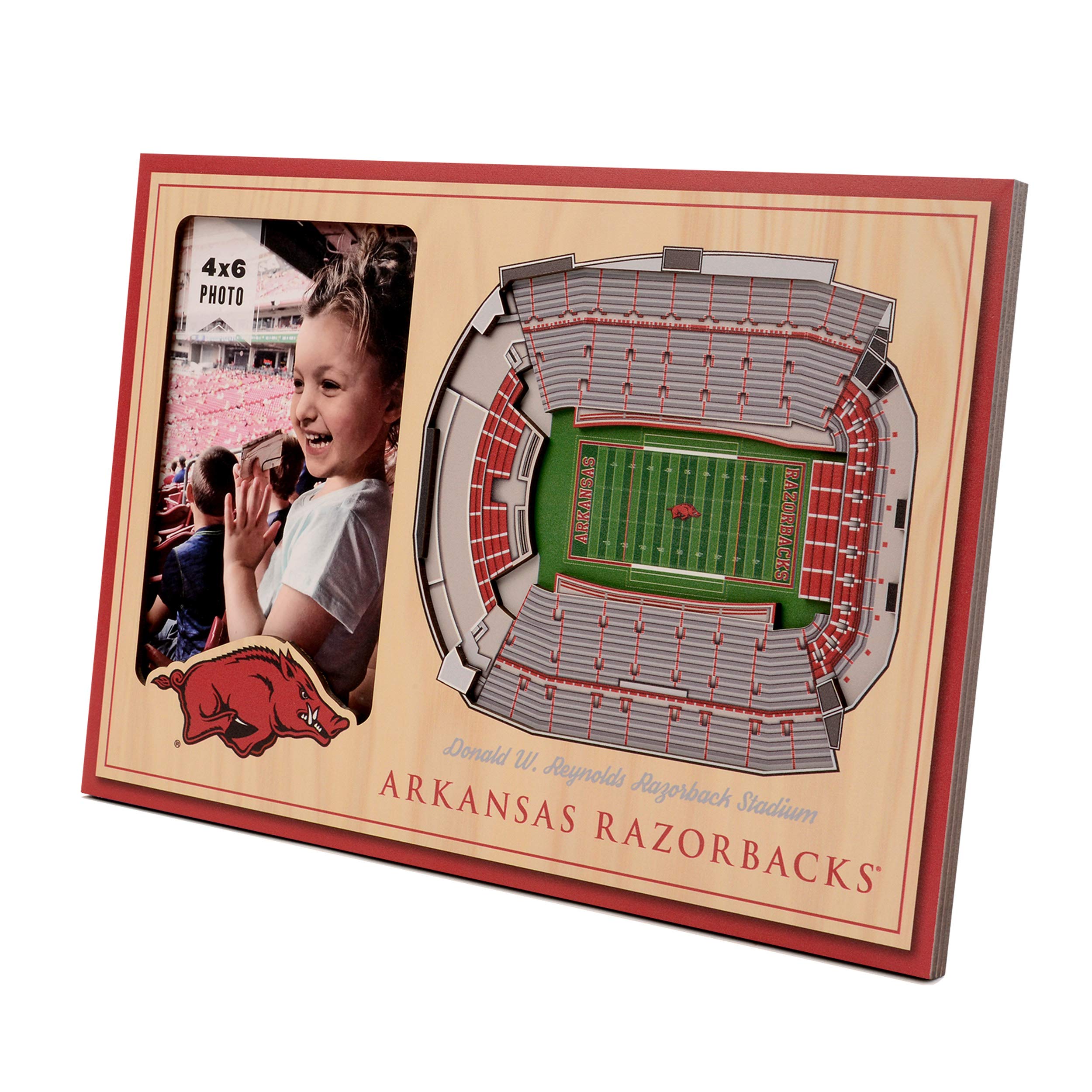 Snapklik.com : YouTheFan NCAA Arkansas Razorbacks 3D StadiumView Picture Frame - Donald W ...