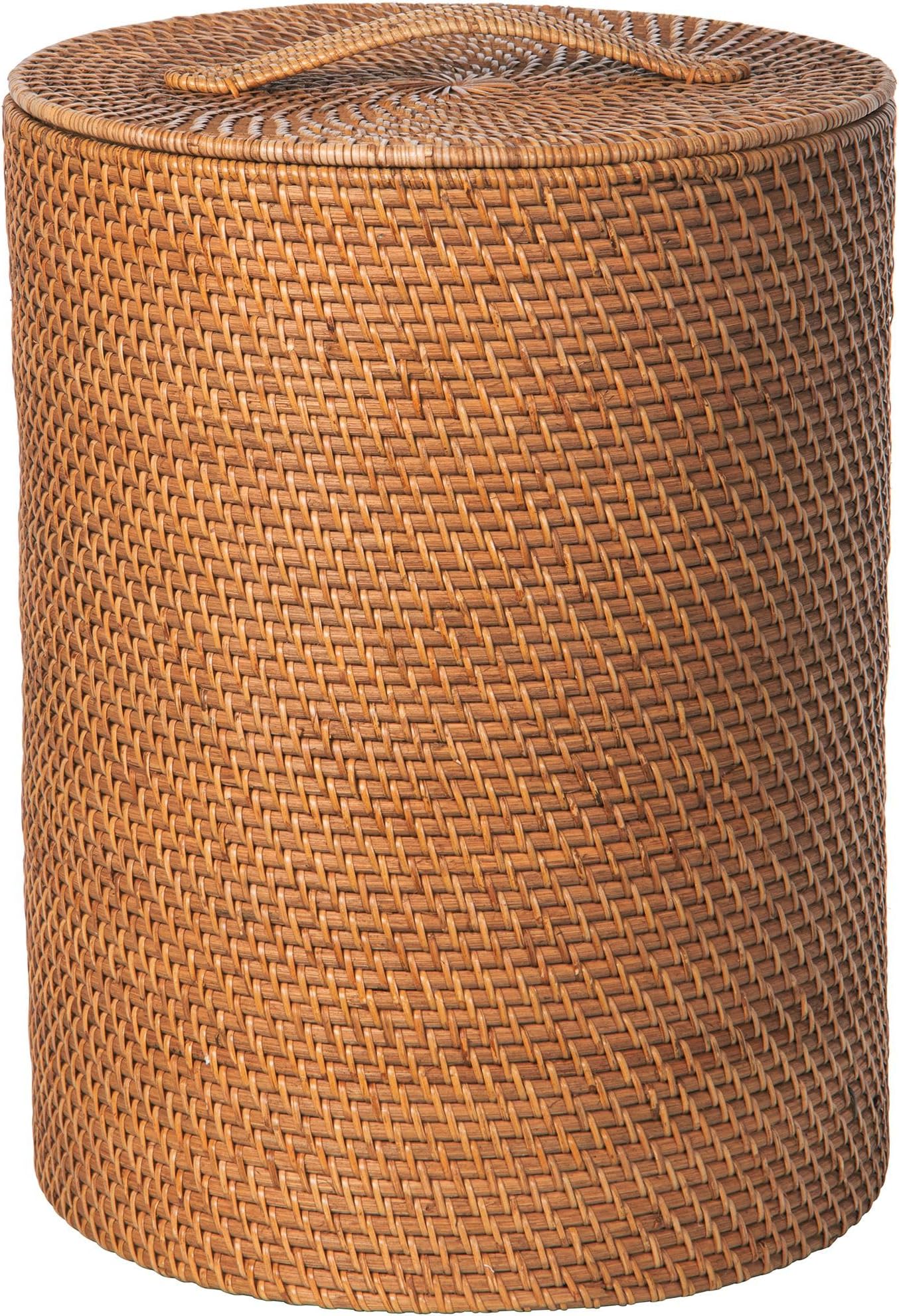 Amazon.com: KOUBOO Round Rattan Laundry Hamper with Removable Liner and ...