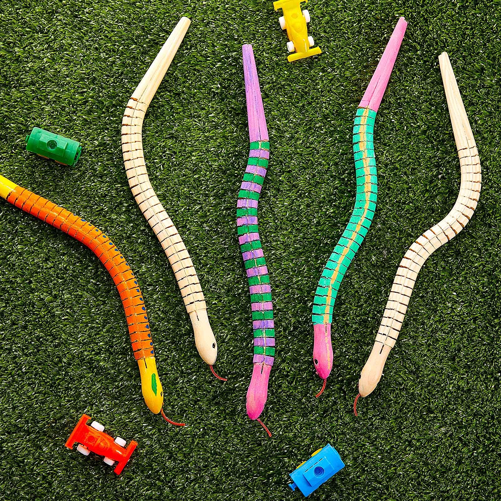 Snapklik.com : 50 Pieces 12 Inch Wooden Snakes Unfinished Wiggly ...