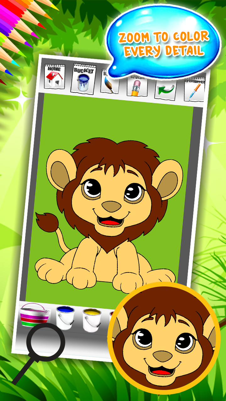 Lion Coloring Book - App on Amazon Appstore