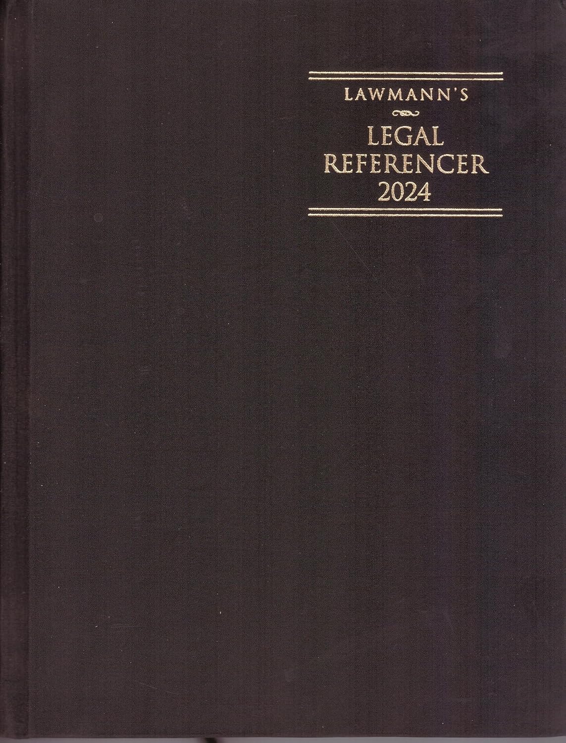 DIARY LEGAL REFERENCER 2024 (BIG) [Hardcover] LAWMANN : Amazon.in: Books