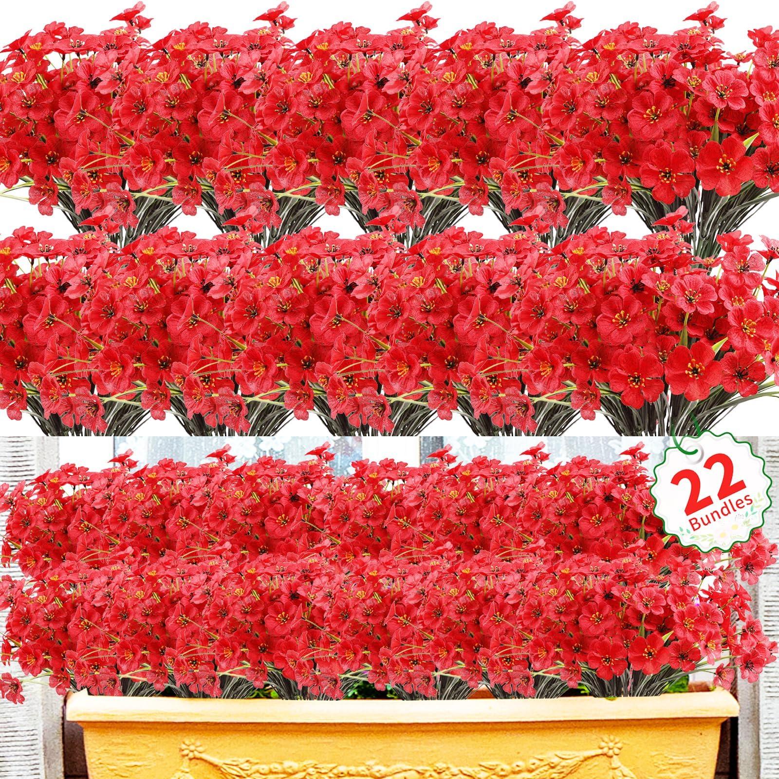 Amazon.com: Artificial Flowers for Outdoors Fall, 12 Bundles Daisy Fake ...