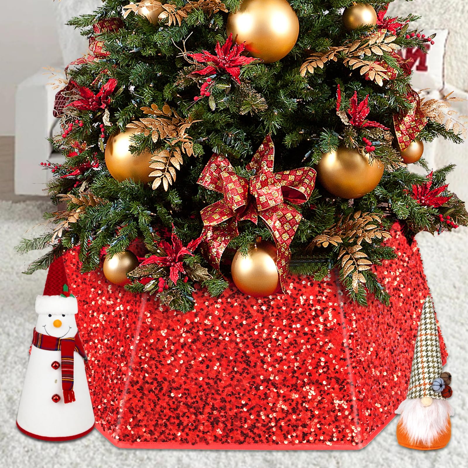 Amazon.com: SHENG HONG 26 Inch Christmas Tree Collar Christmas Tree ...