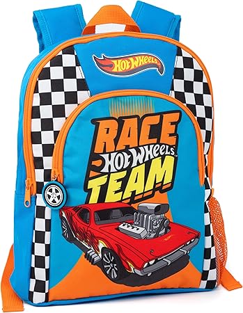 Amazon.com | Hot Wheels Kids Backpack | Zoom with Style | Racing ...