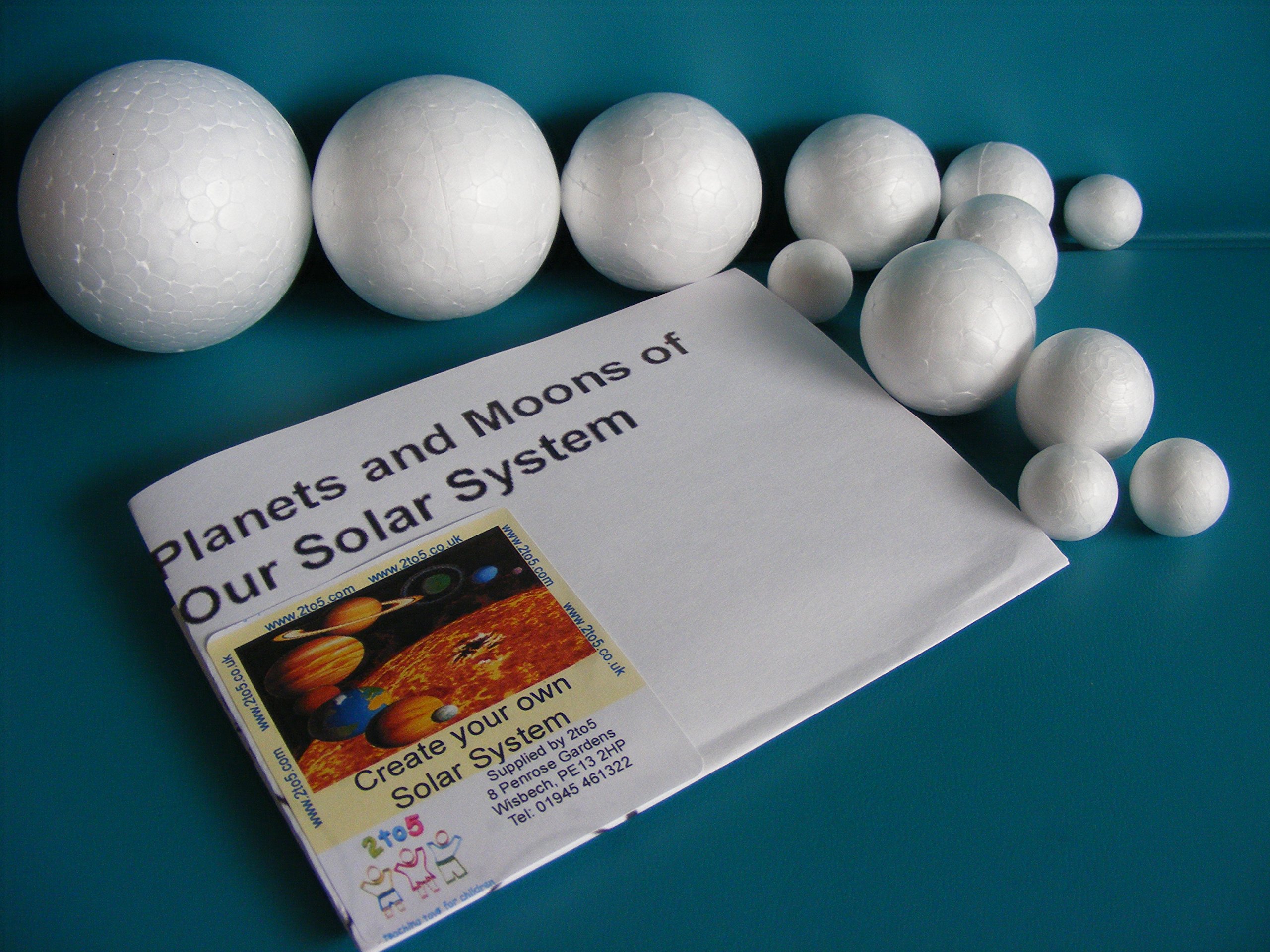 Make Your Own Solar System Kit 12 Mixed Polystyrene Spheres ...