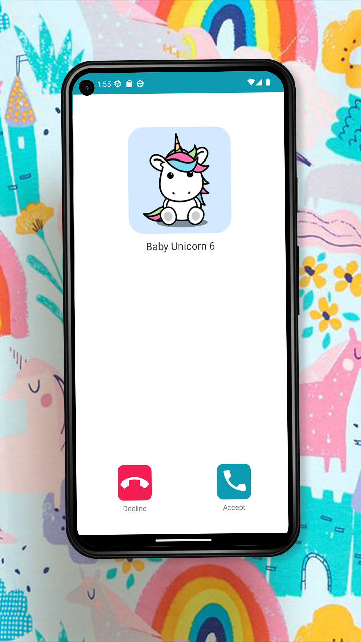 Incoming Video Call From Baby Unicorn Fake Video Voice Call & Texting ...