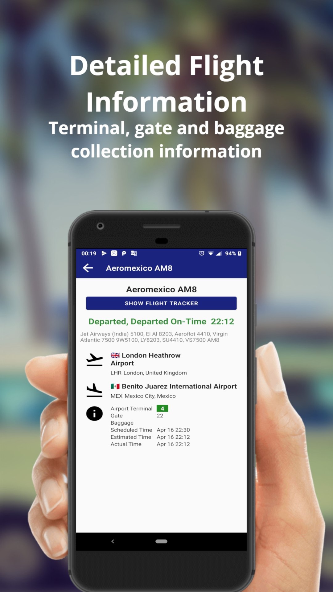 Flight Information: Arrivals and Departures - App on Amazon Appstore