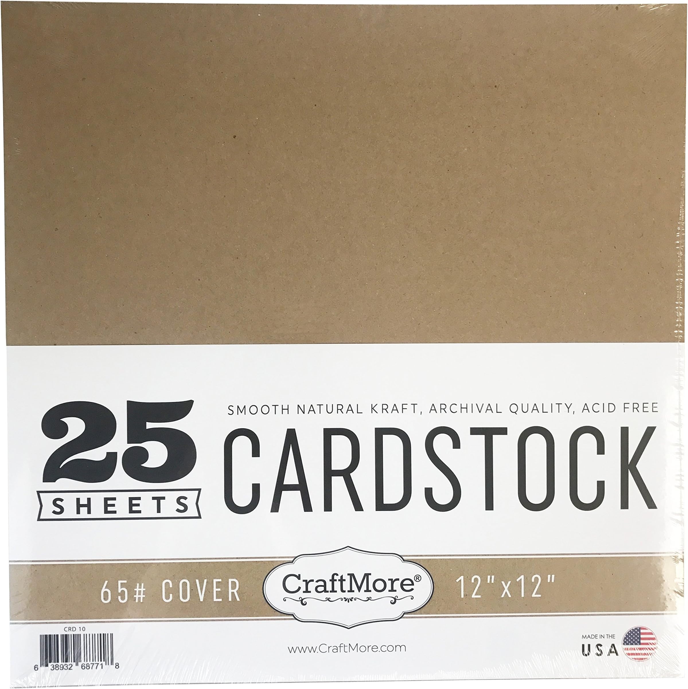 Amazon.com : Kraft 12”; x 12”; Cardstock Paper by Recollections™, 25 ...