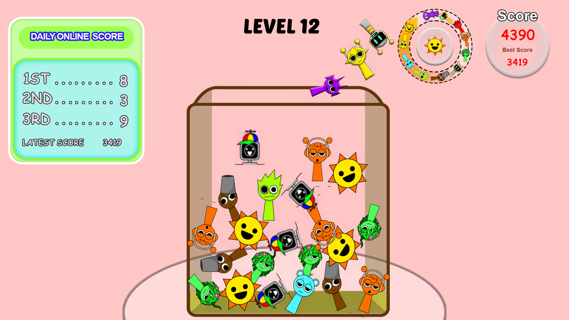 Sprunky Match Master: Sprunki Drop Melon Maker - Incredible Sprunki's ...