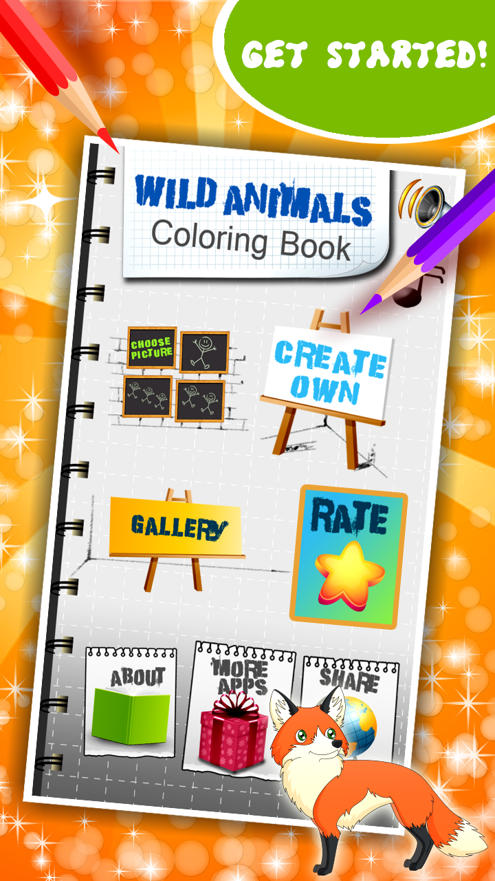 Wild Animals Coloring Book - App on Amazon Appstore