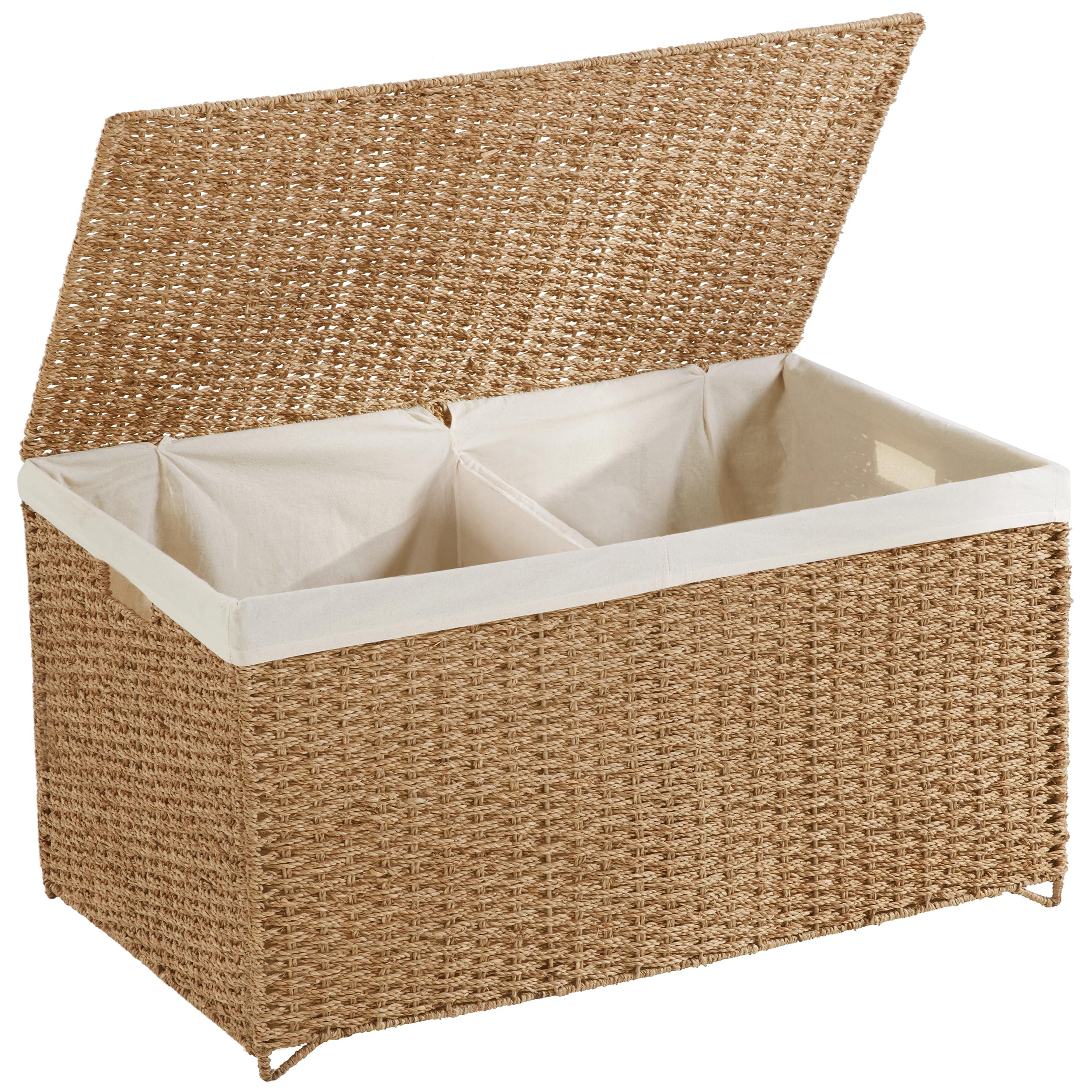 Amazon.com: PrimeZone Double Laundry Hamper with Lid - 160L (42 Gallon ...