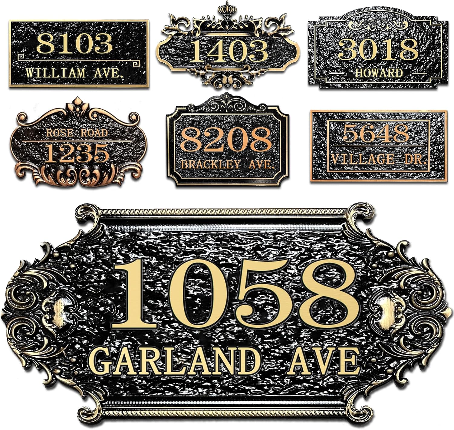 Amazon.com : Personalized House Address Plaque Custom House Number Sign ...