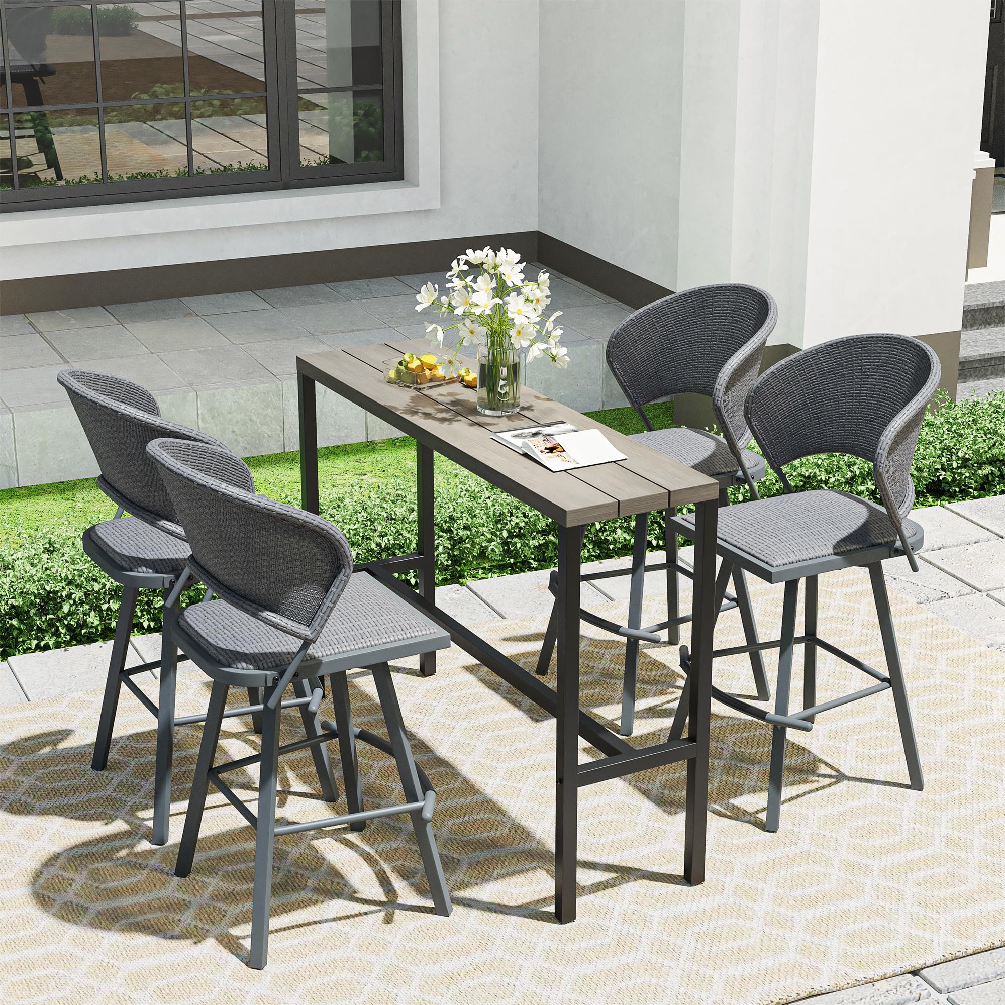 Snapklik.com : Outdoor Bar Table, 45.2