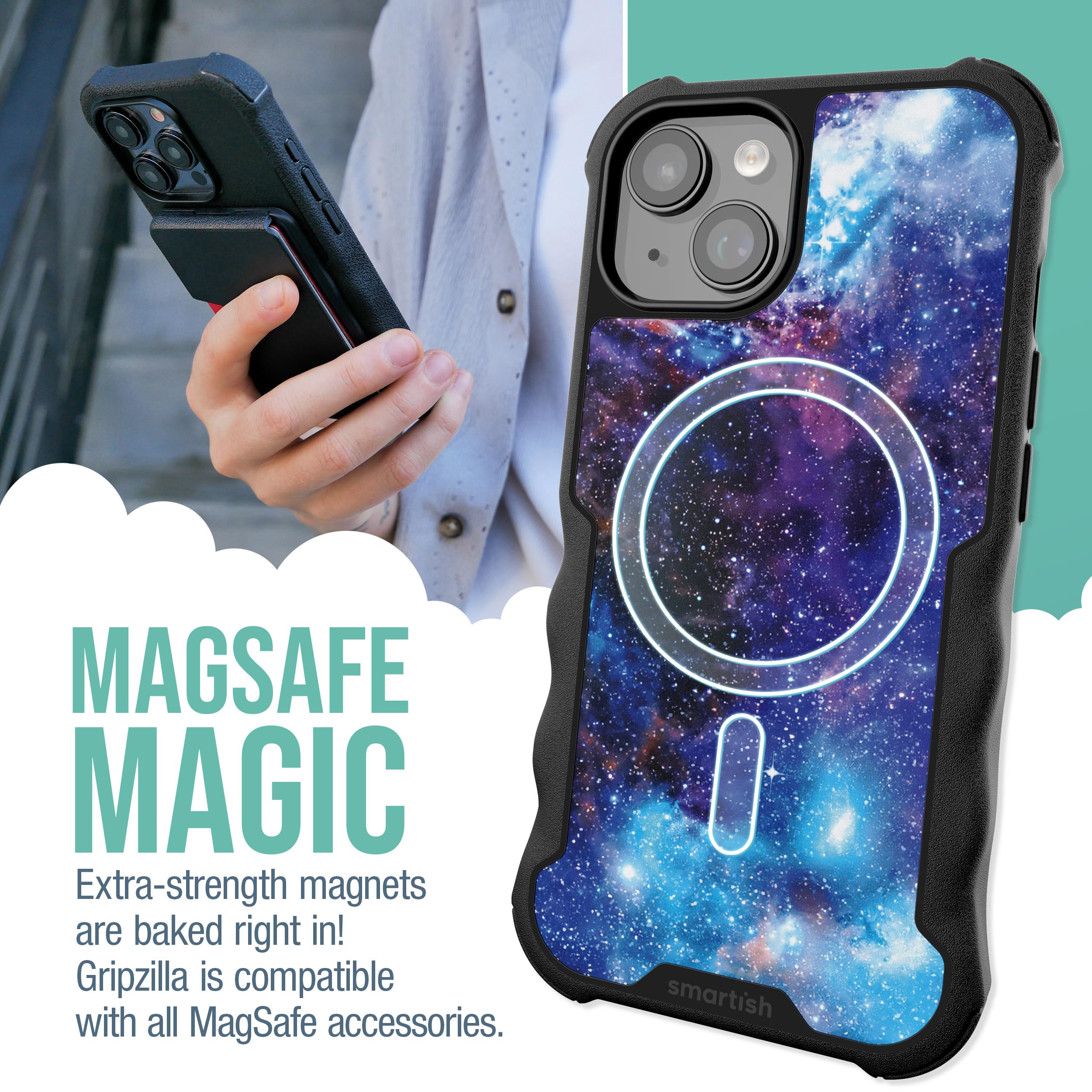 Snapklik.com : Smartish iPhone 15 Protective Magnetic Case - Gripzilla ...